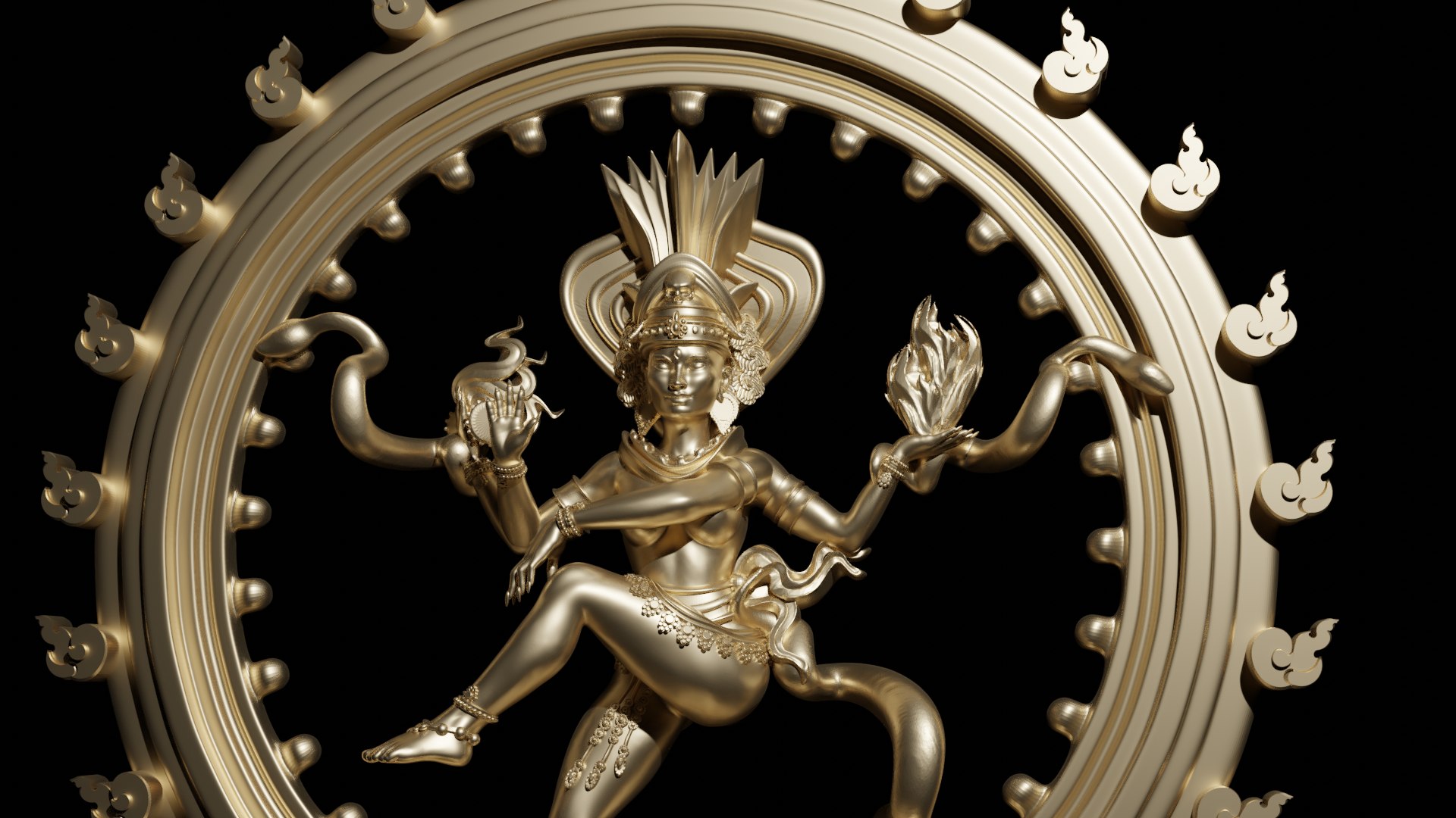 3D Model Shiva Lord Dance - TurboSquid 1572902