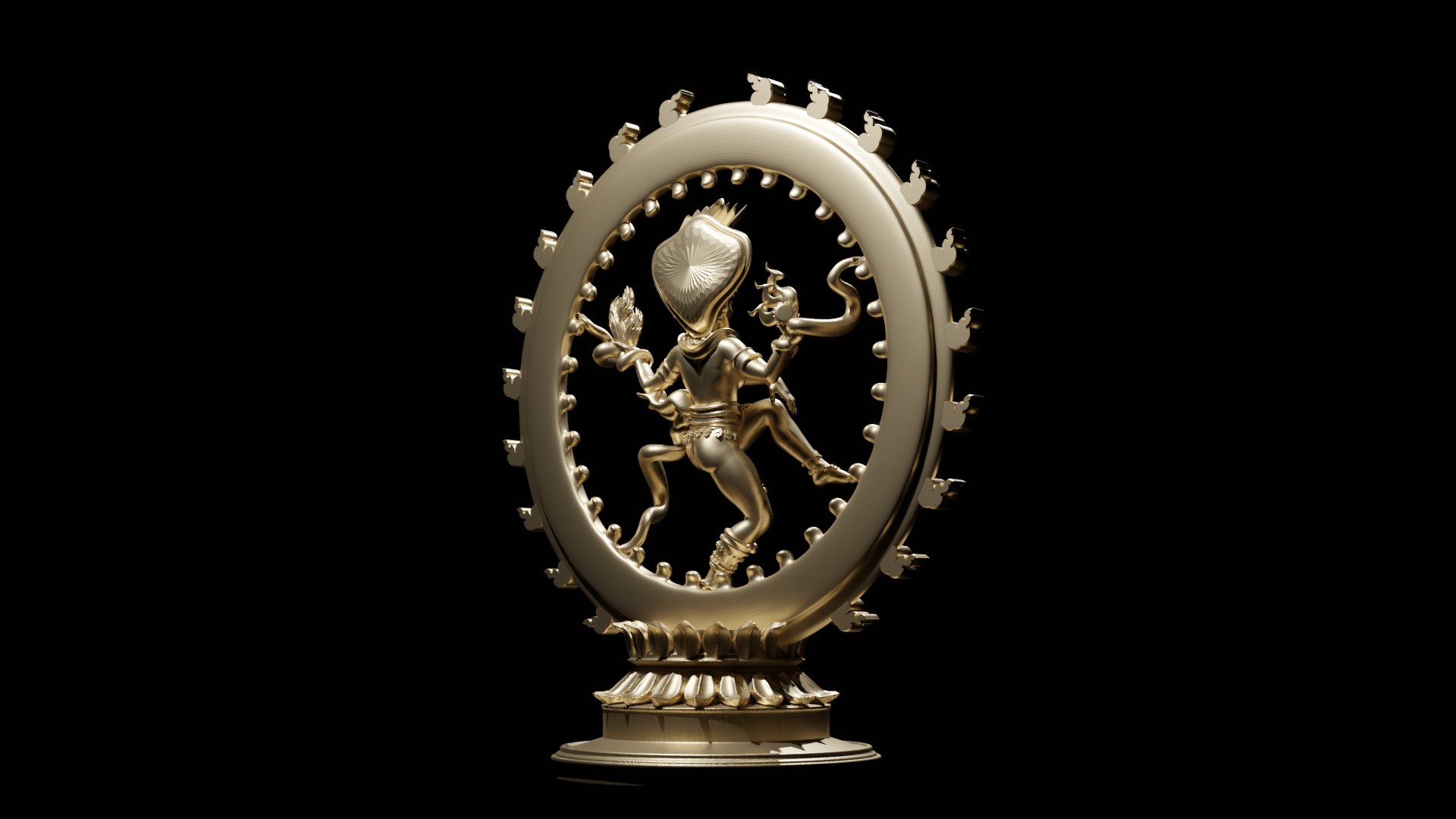 3D Model Shiva Lord Dance - TurboSquid 1572902