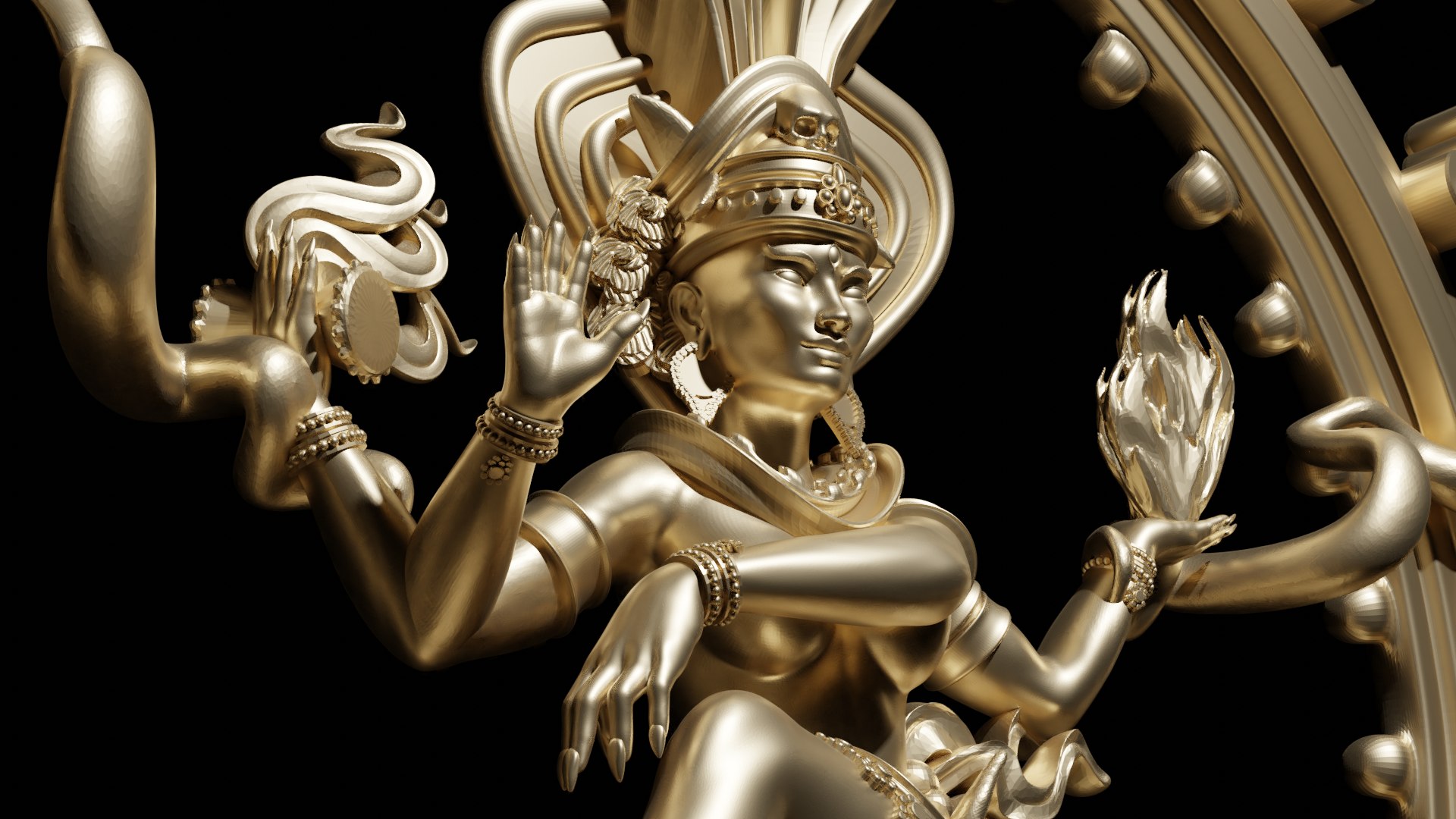 3D Model Shiva Lord Dance - TurboSquid 1572902
