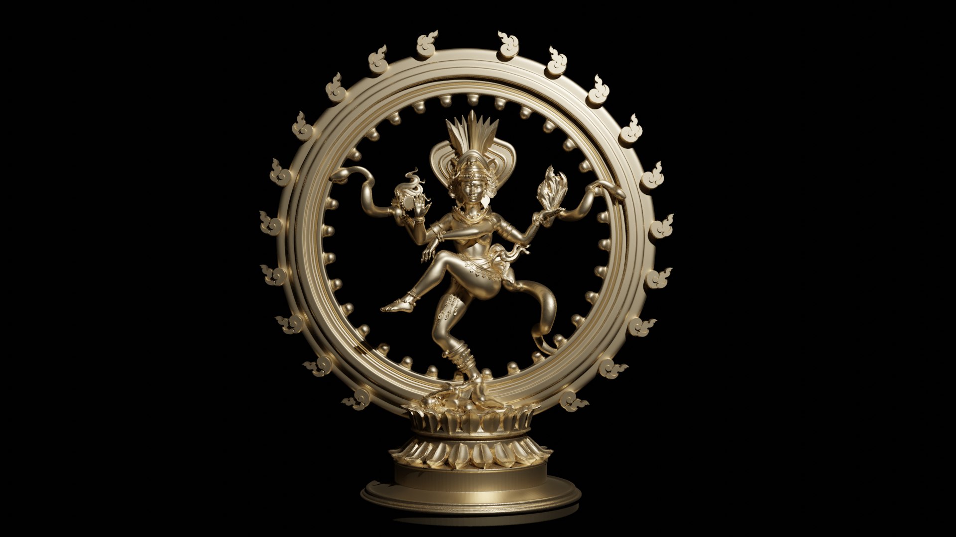 3D Model Shiva Lord Dance - TurboSquid 1572902