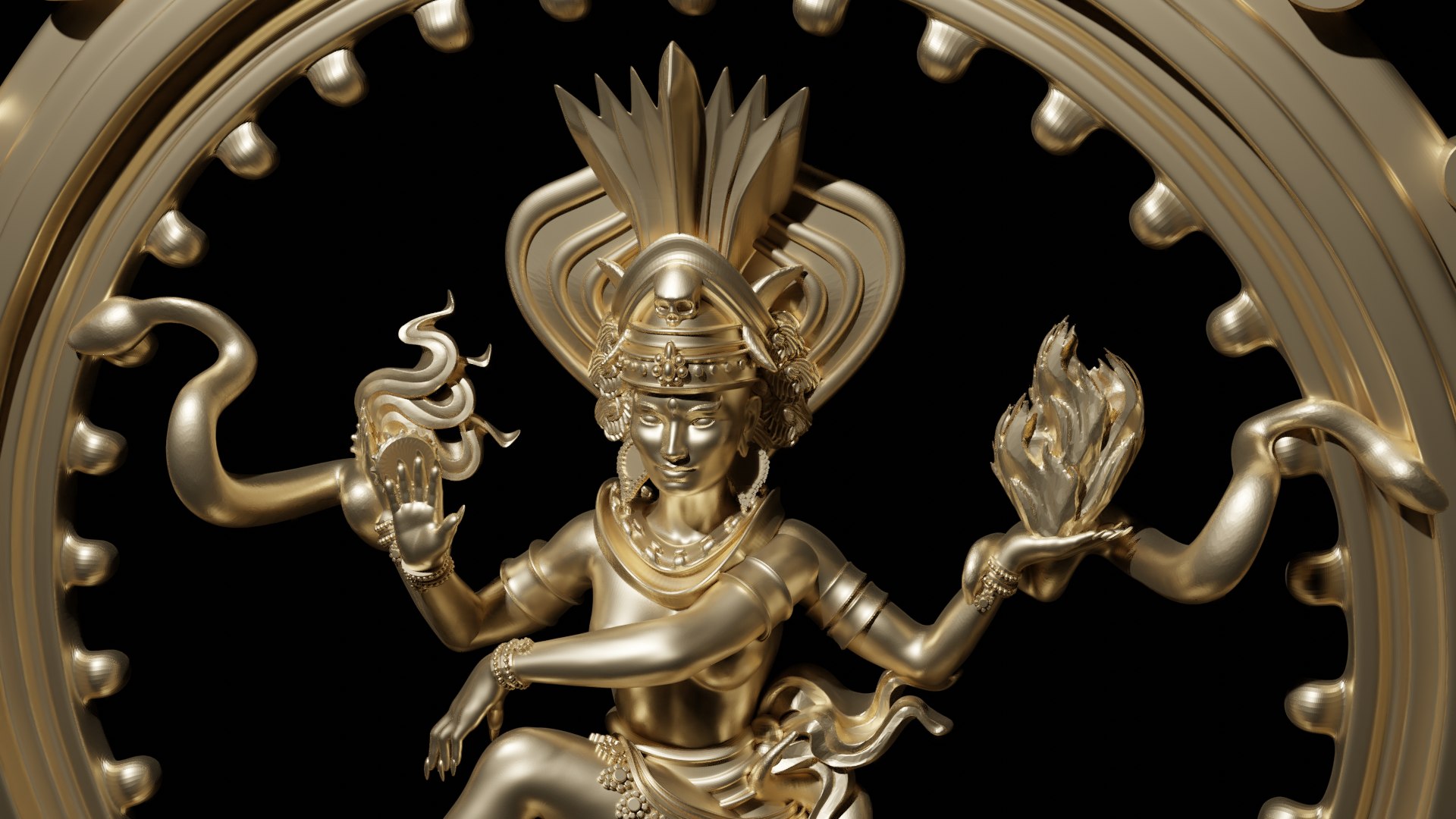 3D Model Shiva Lord Dance - TurboSquid 1572902
