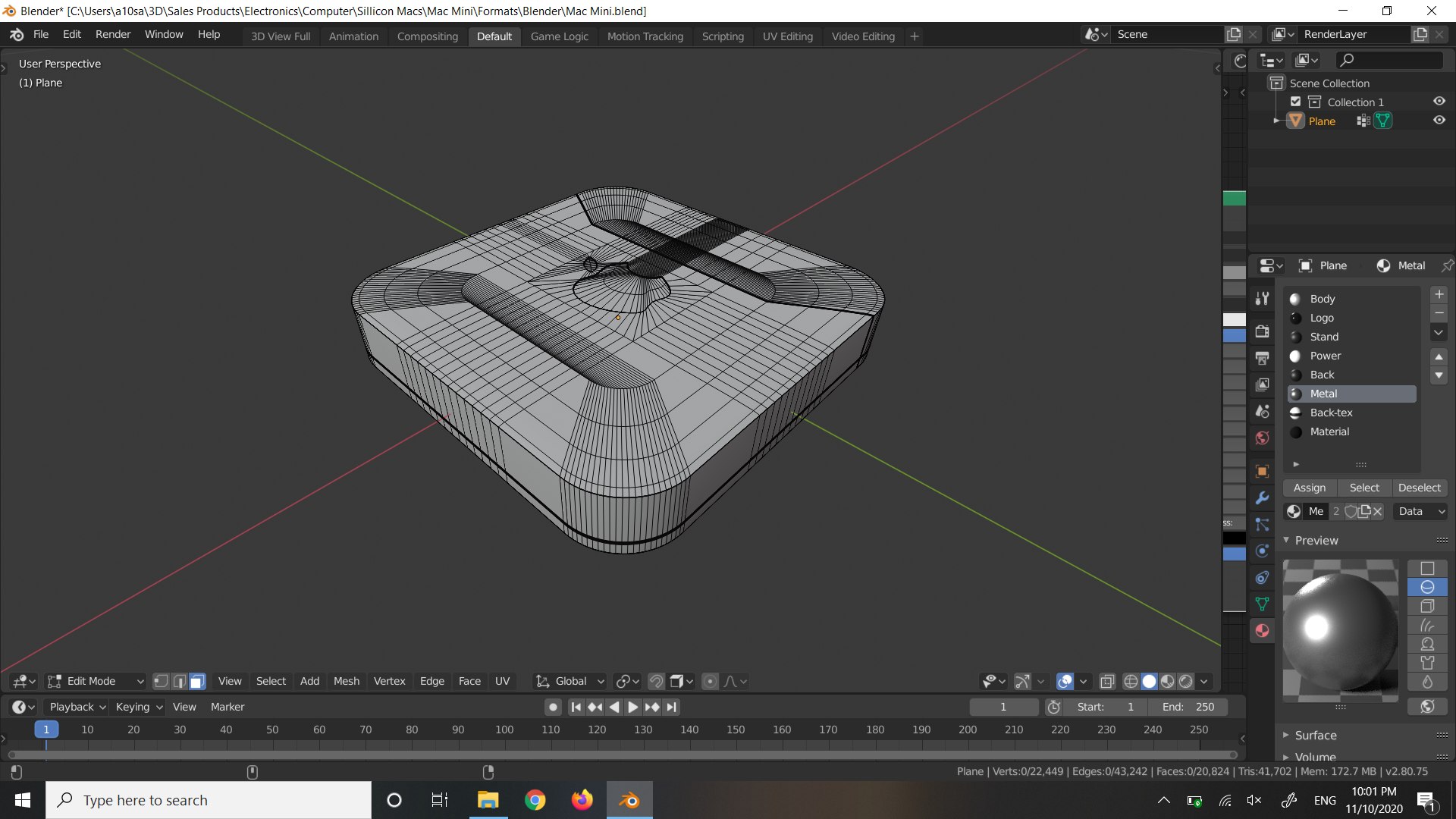 Apple Silicon Mac Mini 3D - TurboSquid 1647632