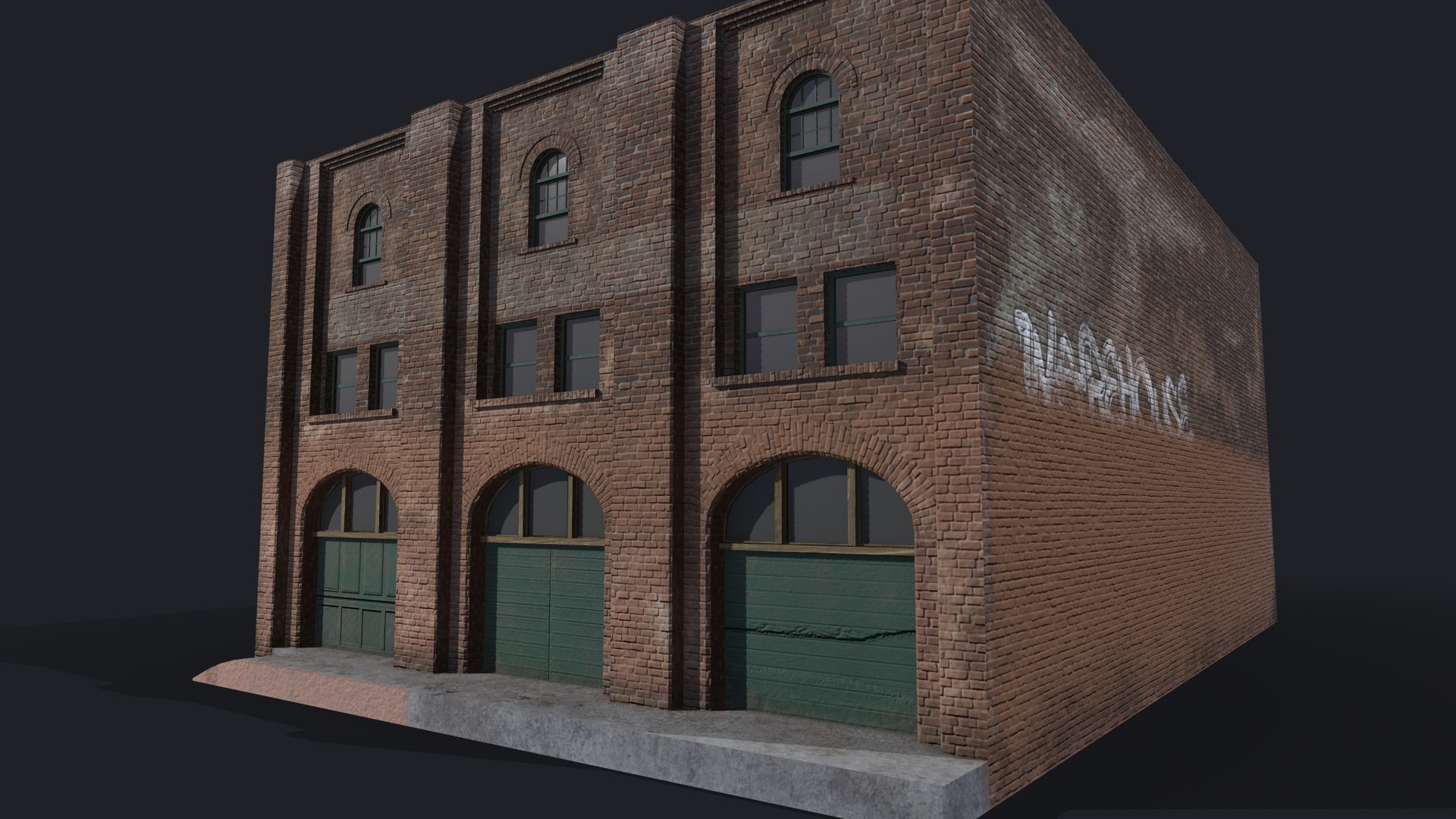 Wall Factory Building 3D Model - TurboSquid 1713587