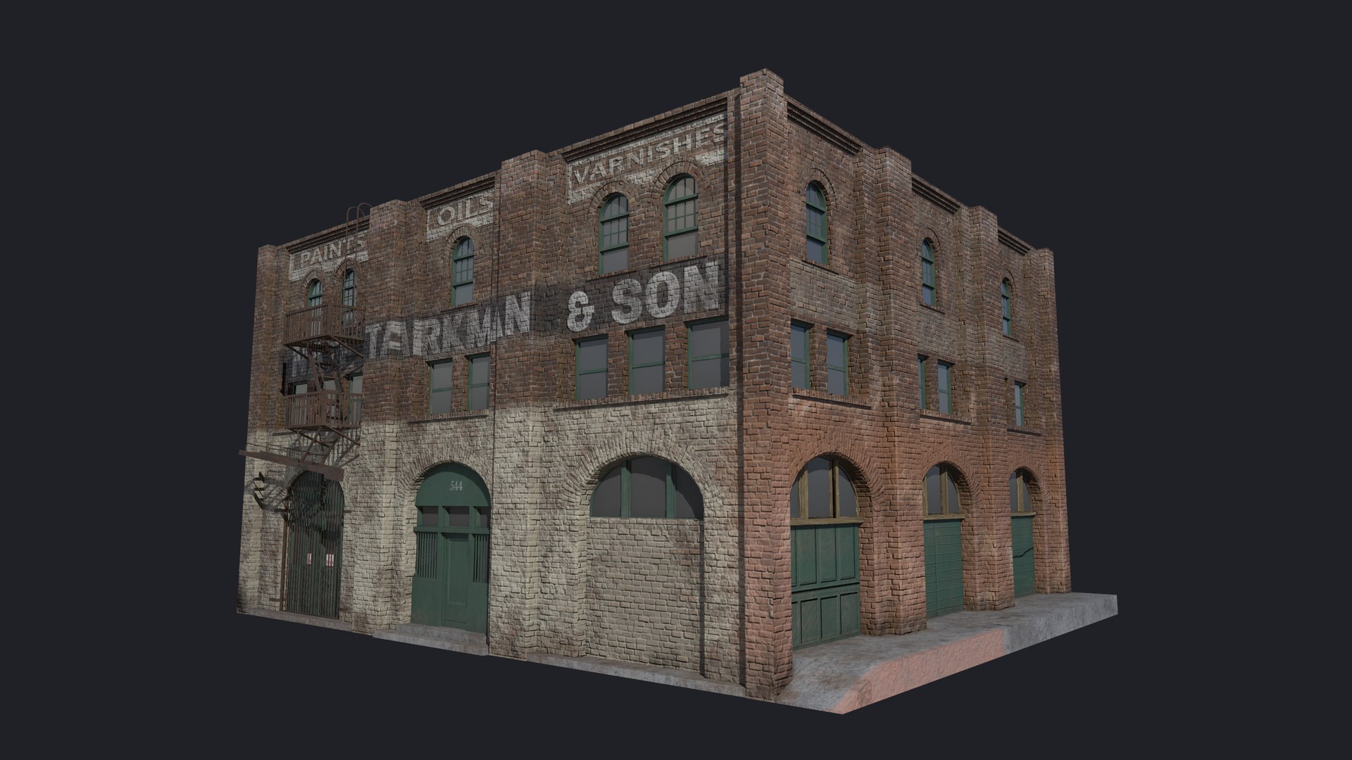 Wall Factory Building 3D Model - TurboSquid 1713587