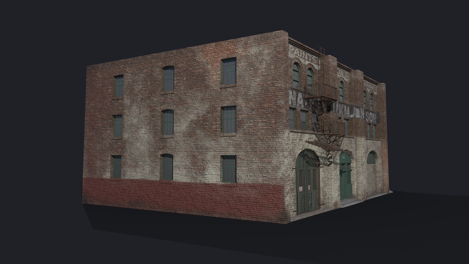 Wall Factory Building 3D Model - TurboSquid 1713587