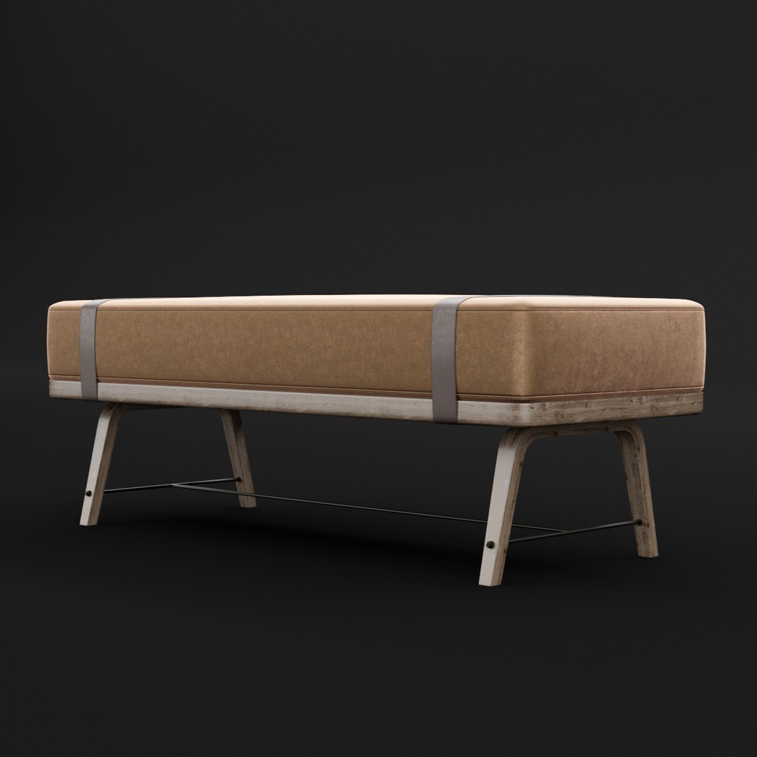 Bench bed 3D - TurboSquid 1692130