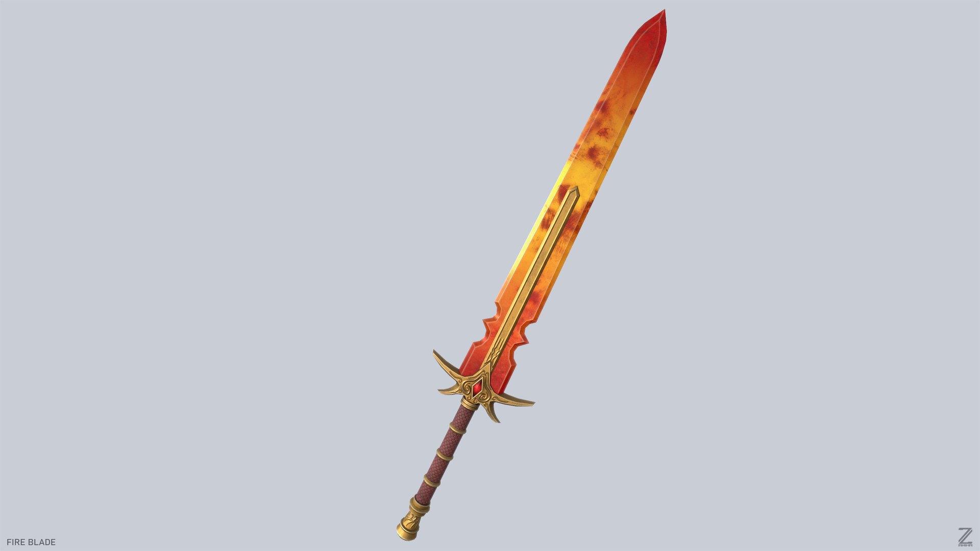 3D Fire Blade Model - TurboSquid 2248652