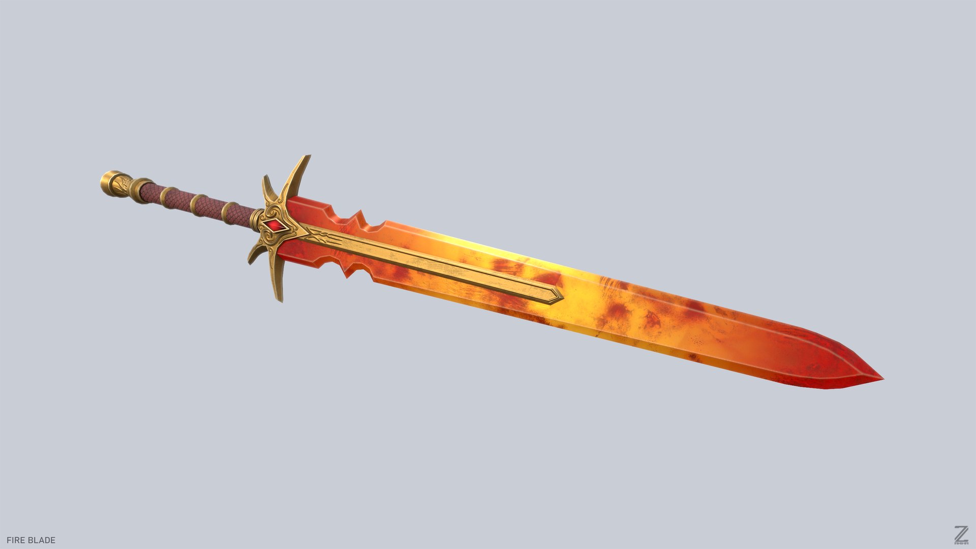 3D Fire Blade Model - TurboSquid 2248652