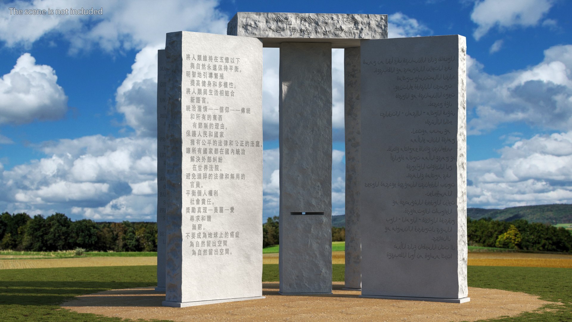3D Georgia Guidestones Monument Model - TurboSquid 1958471