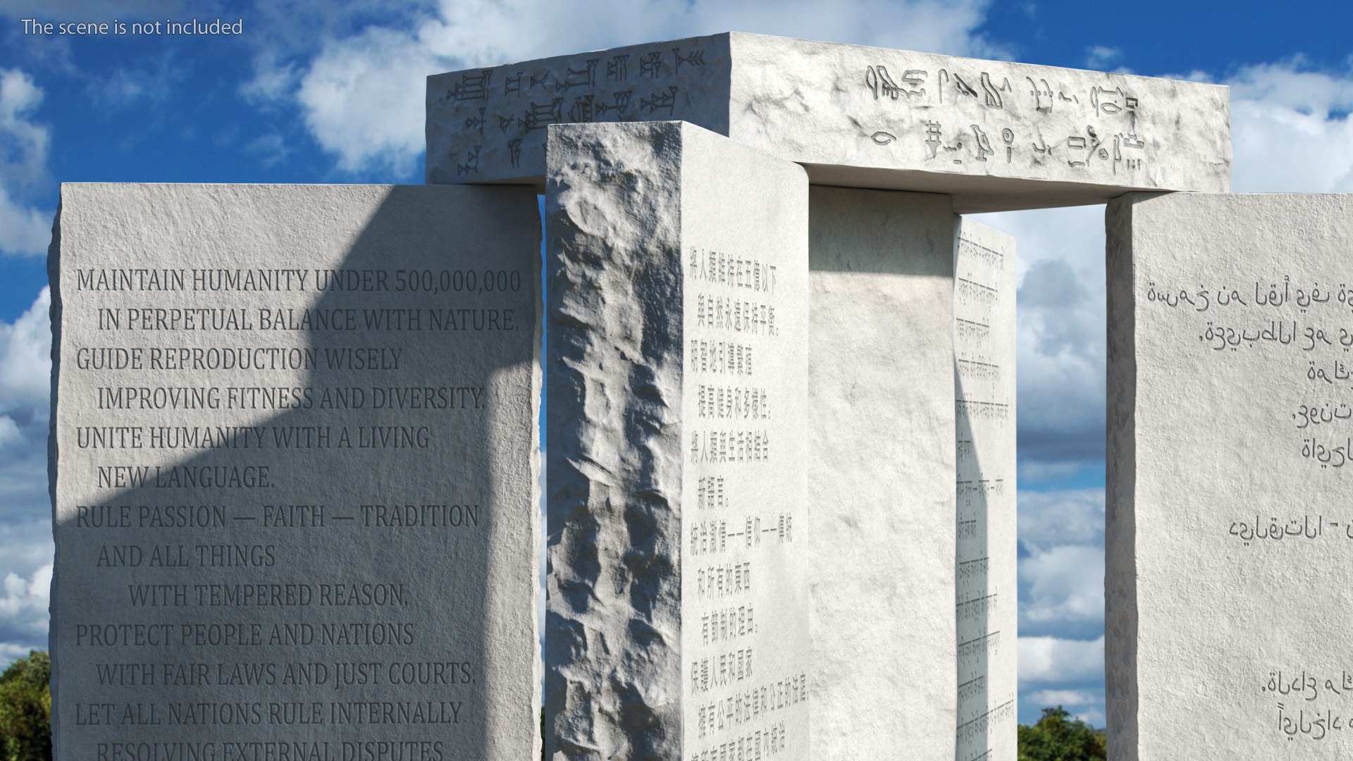 3D Georgia Guidestones Monument Model - TurboSquid 1958471