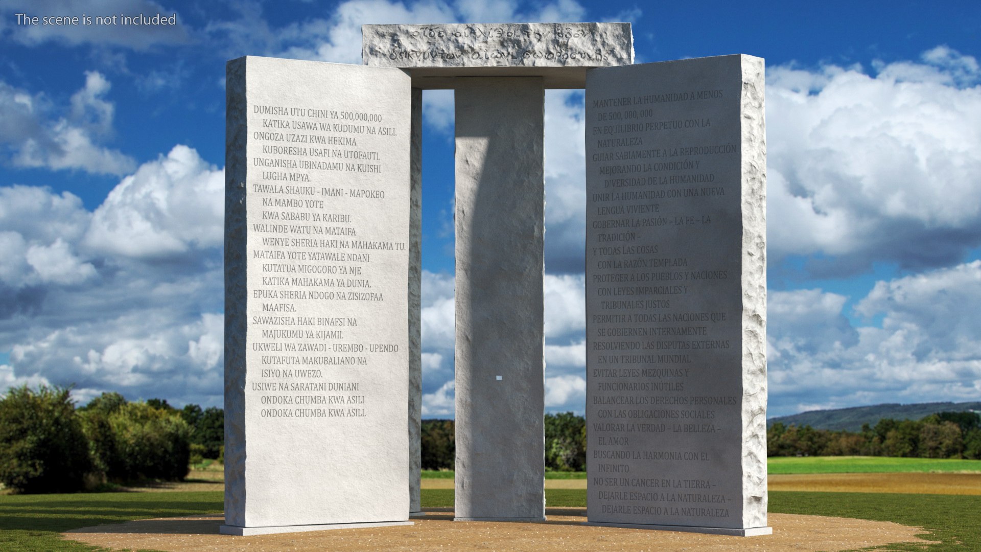 3D Georgia Guidestones Monument Model - TurboSquid 1958471