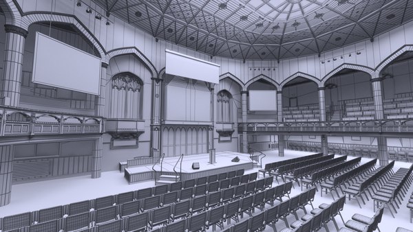 3D model Assembly Hall 2 Church Belfast - TurboSquid 1883784