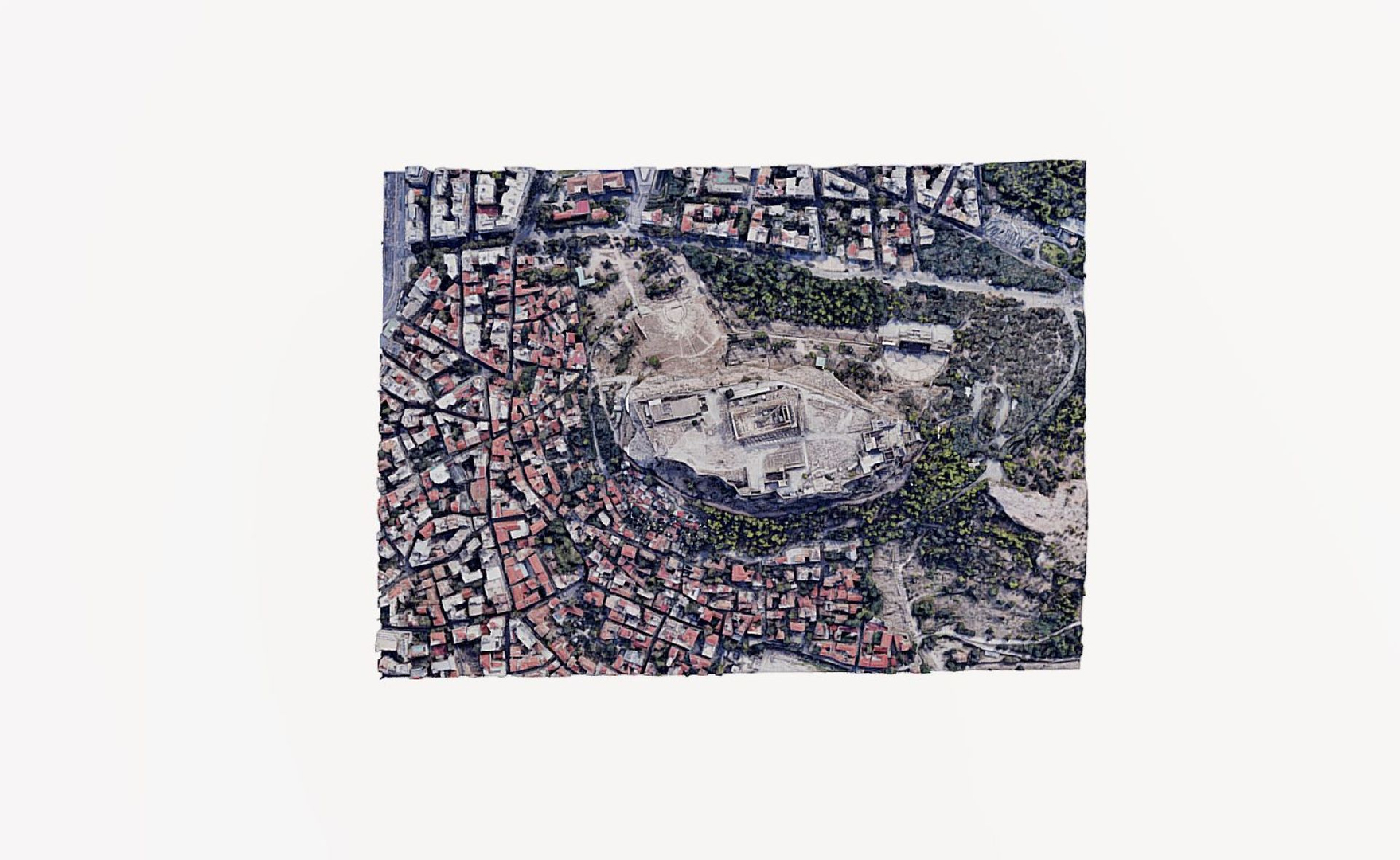 modelo 3d Acrópolis de Atenas - Partenón- panorámica - TurboSquid 1894186