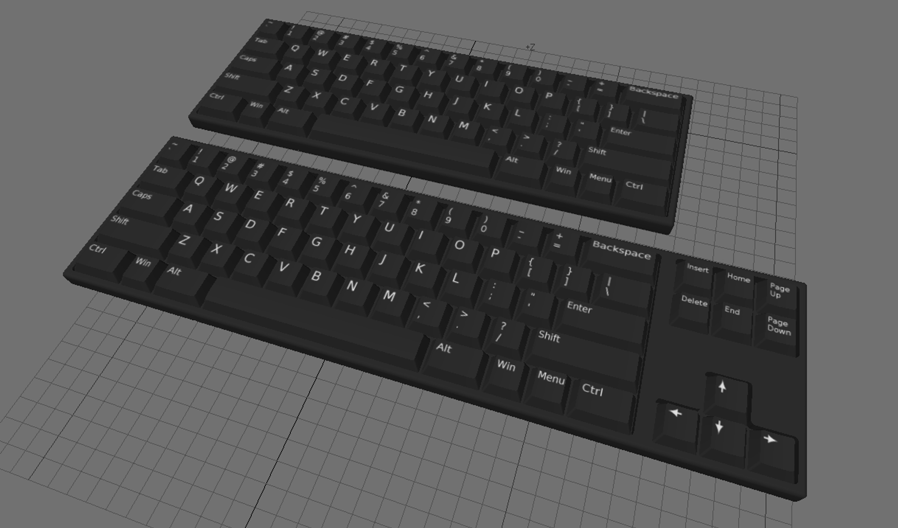 us-layout keyboards obj free