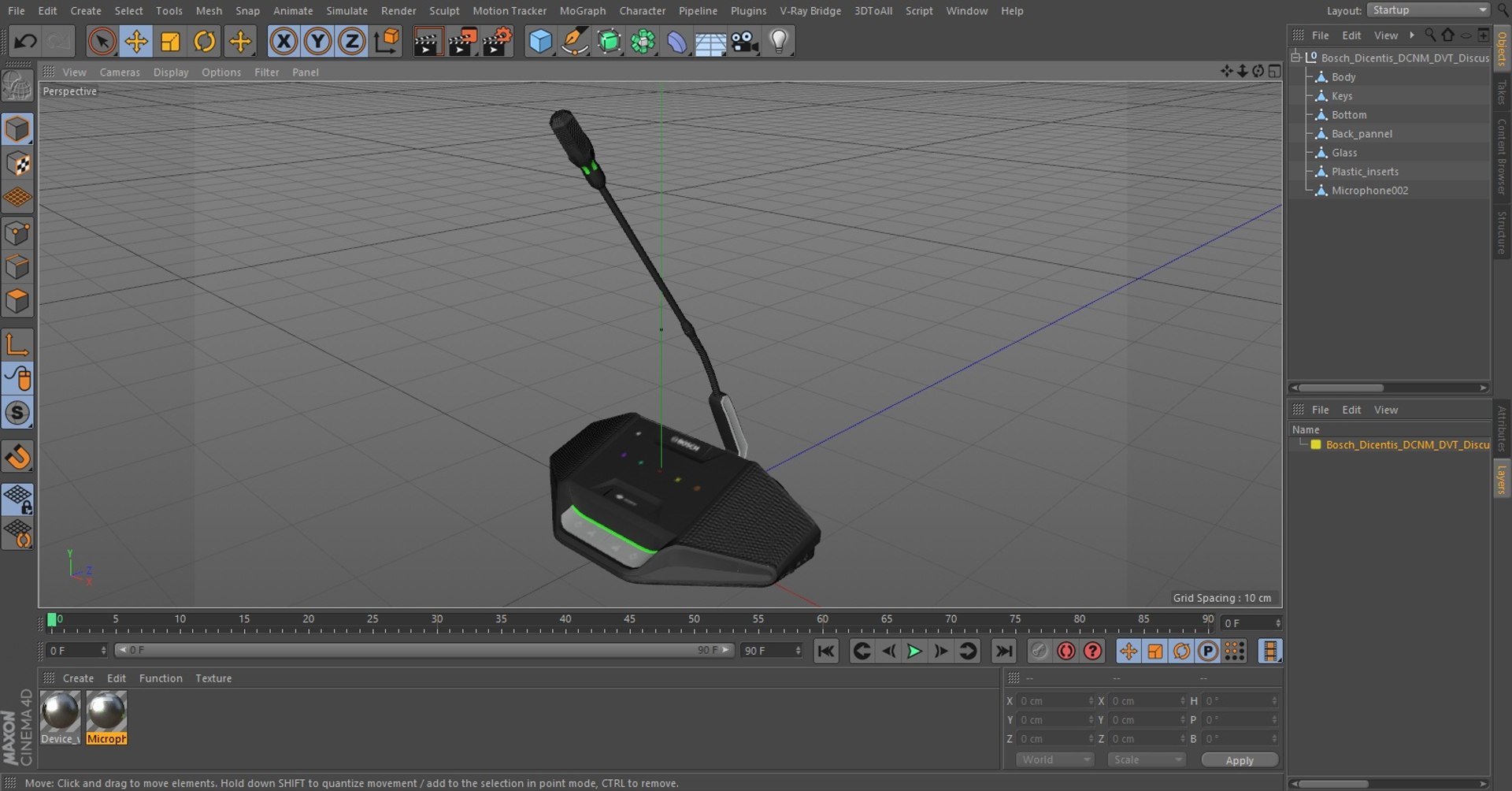 Bosch Dicentis DCNM DVT Discussion Device With Voting 3D Model ...