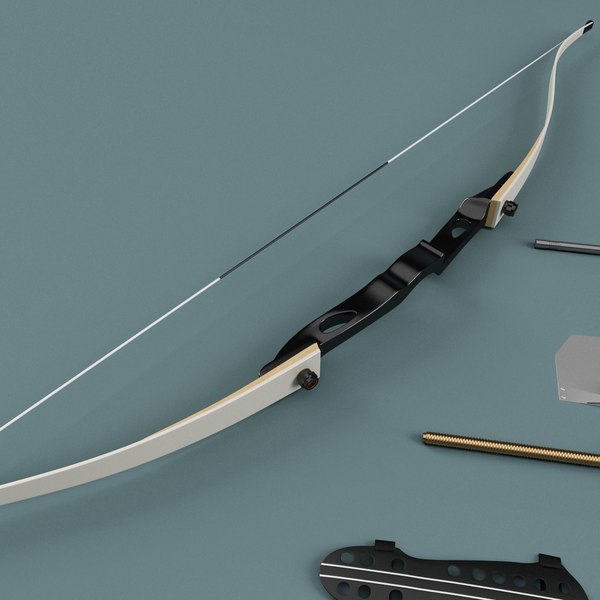 bows set arrow 3d c4d