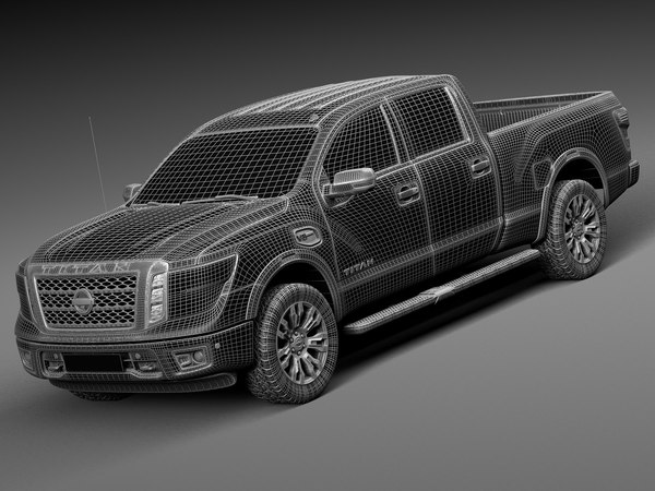 nissan titan 2017 3d model