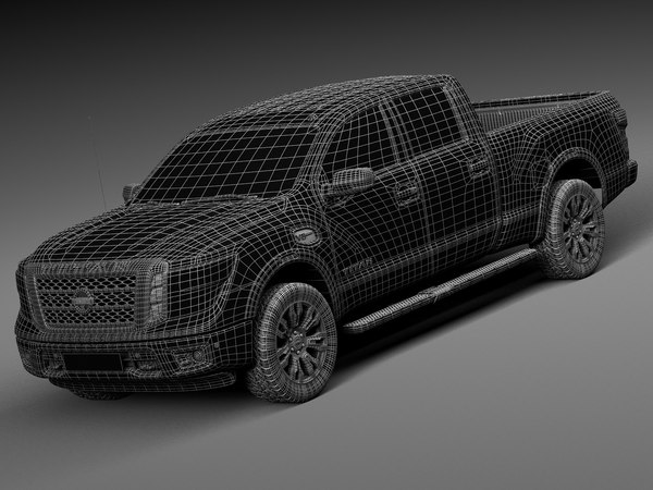 nissan titan 2017 3d model