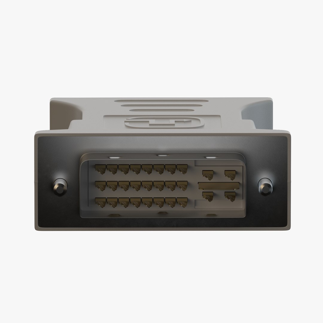 Dvi-i Dual Link Vga 3d Model