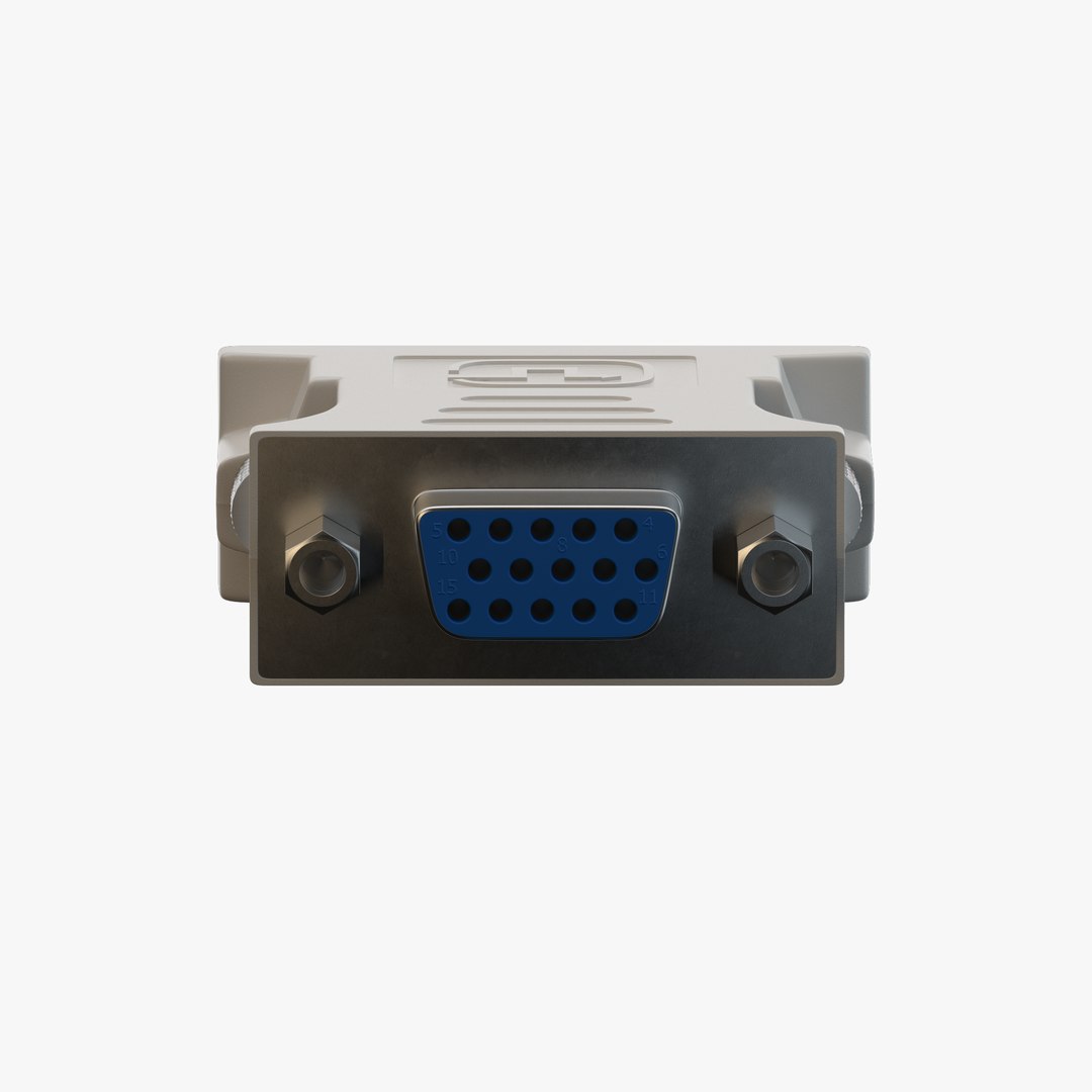 Dvi-i Dual Link Vga 3d Model