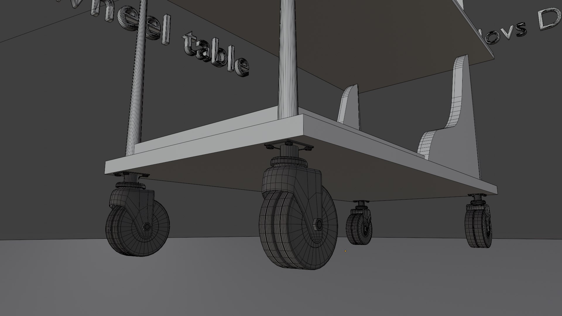 Wheel Table 3D Model - TurboSquid 1697516