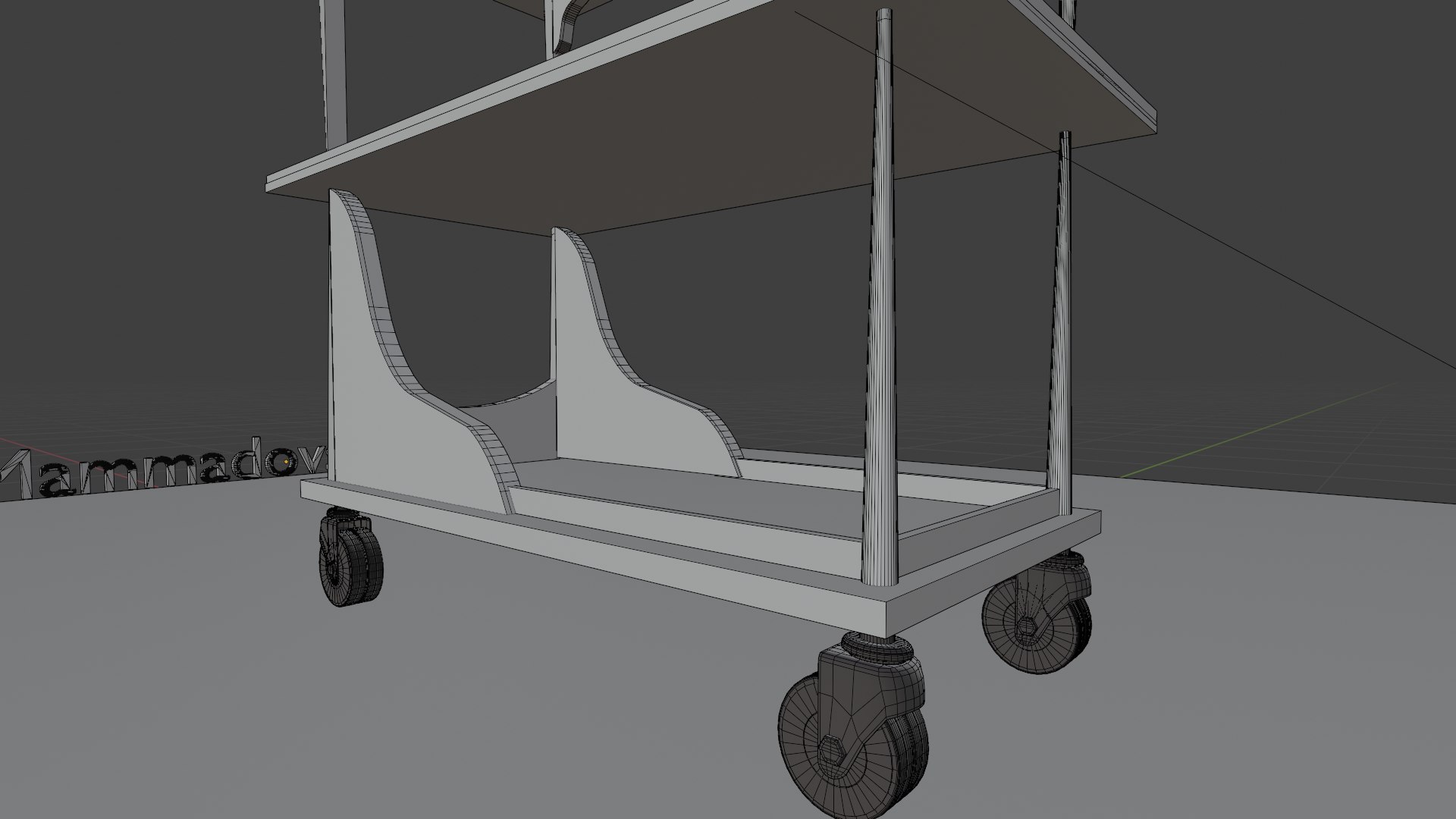 Wheel Table 3D Model - TurboSquid 1697516