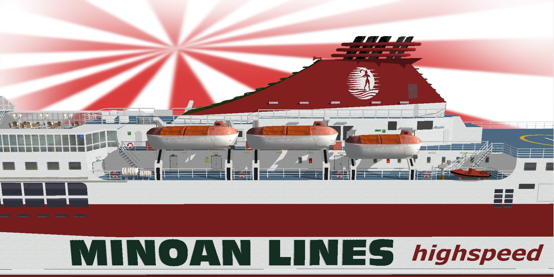 Minoan Lines Prometheus Model - TurboSquid 1208485