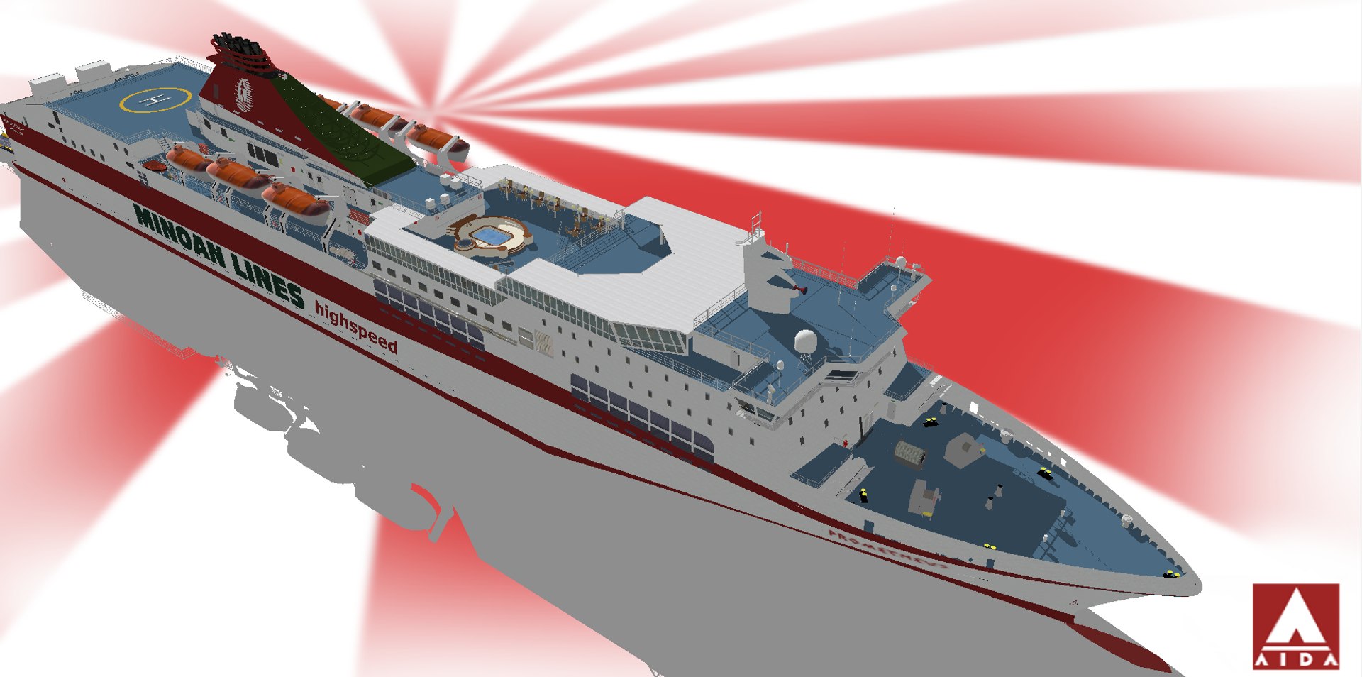 Minoan Lines Prometheus Model - TurboSquid 1208485