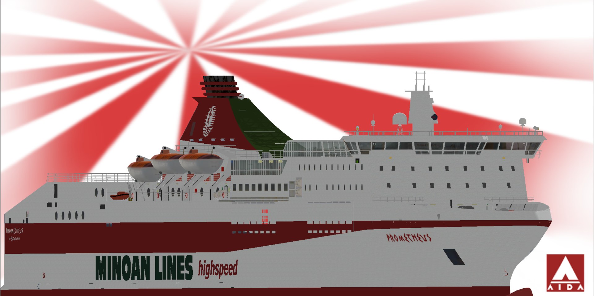 Minoan Lines Prometheus Model - TurboSquid 1208485