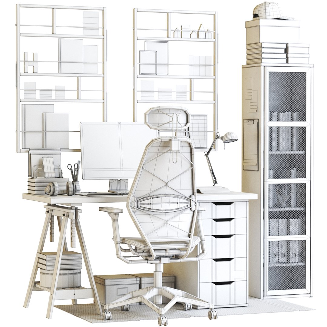 3D Office Workplace 149 - TurboSquid 2320090