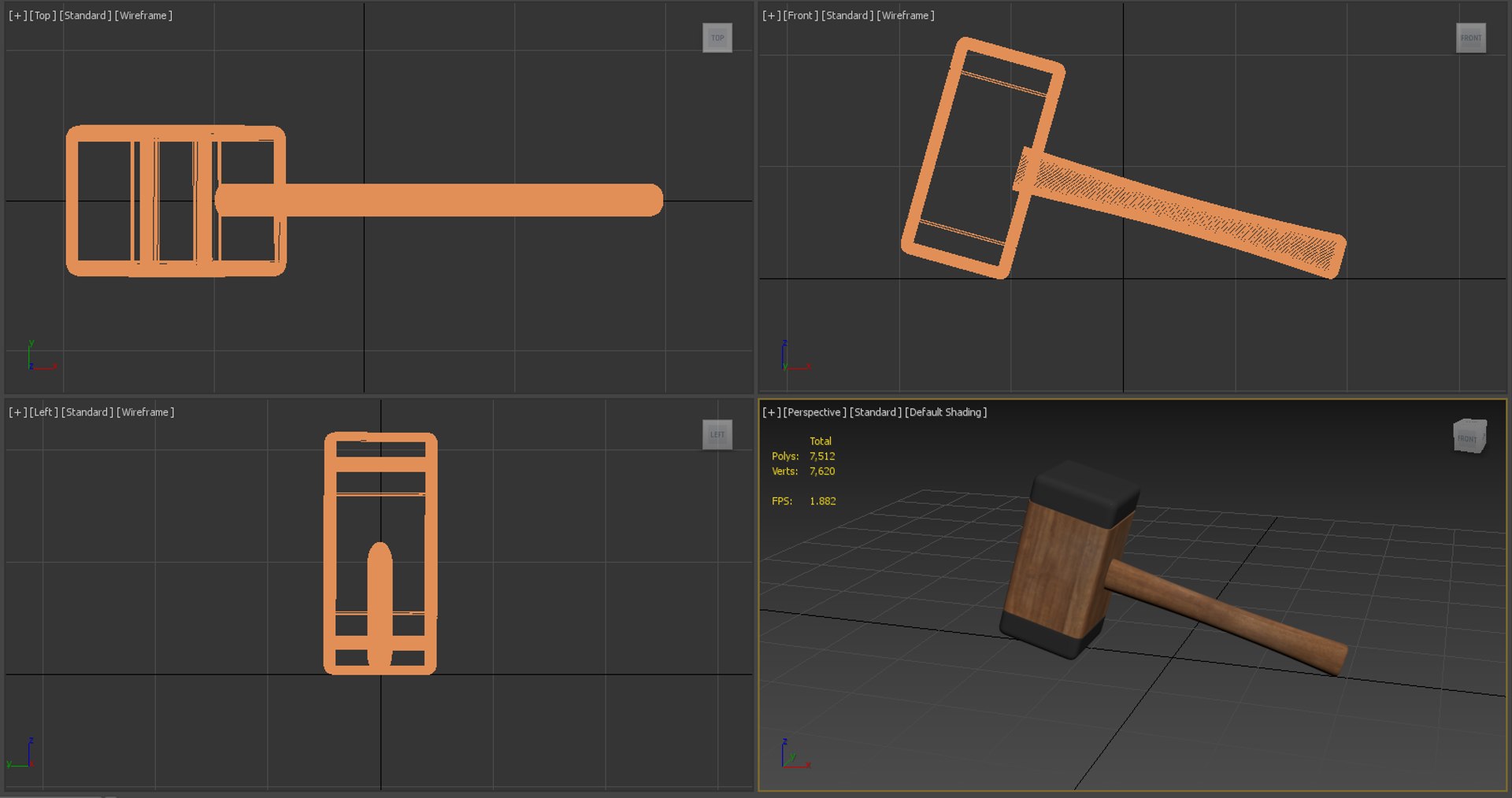 Mallet Model - TurboSquid 1869050