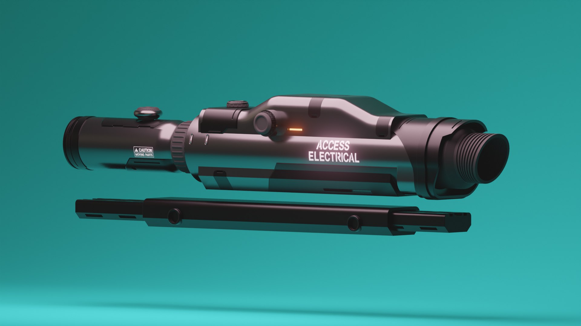 Cyberpunk Futuristic Sci-Fi Camera 3D Model - TurboSquid 1921343