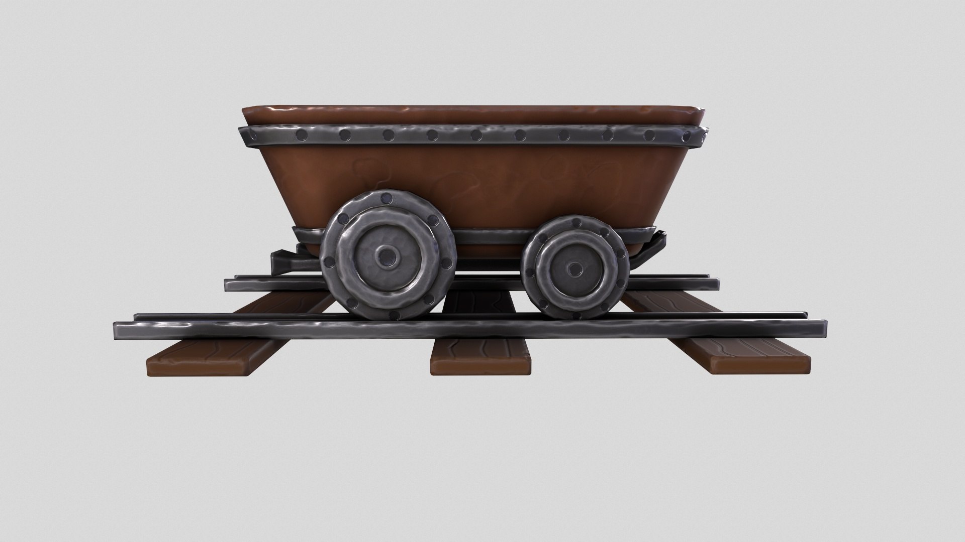 3D Stylized MineCart - TurboSquid 1877688
