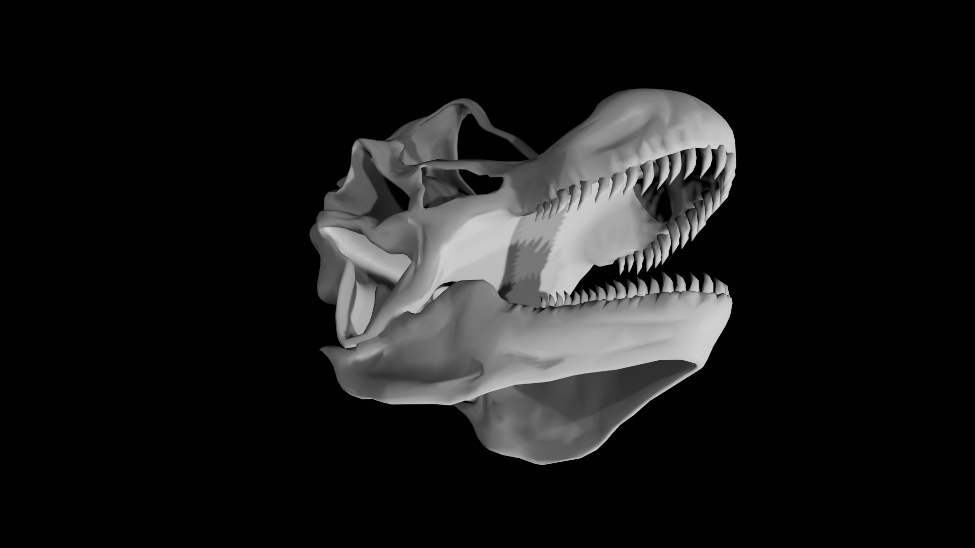 3D model Rigged Brachiosaurus Skull - TurboSquid 1856394
