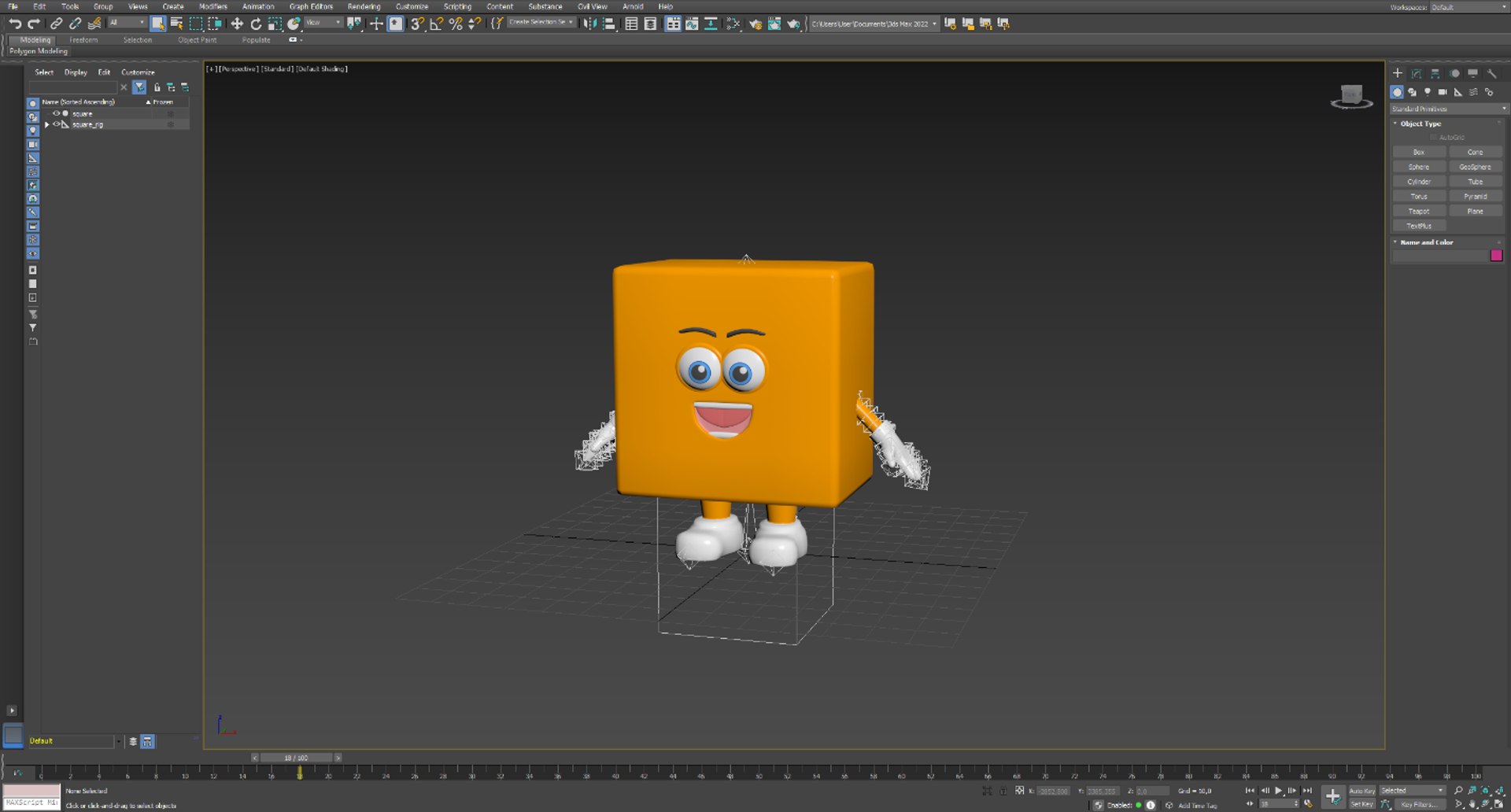 3D Cartoon Character Geometric Figures - TurboSquid 2257475