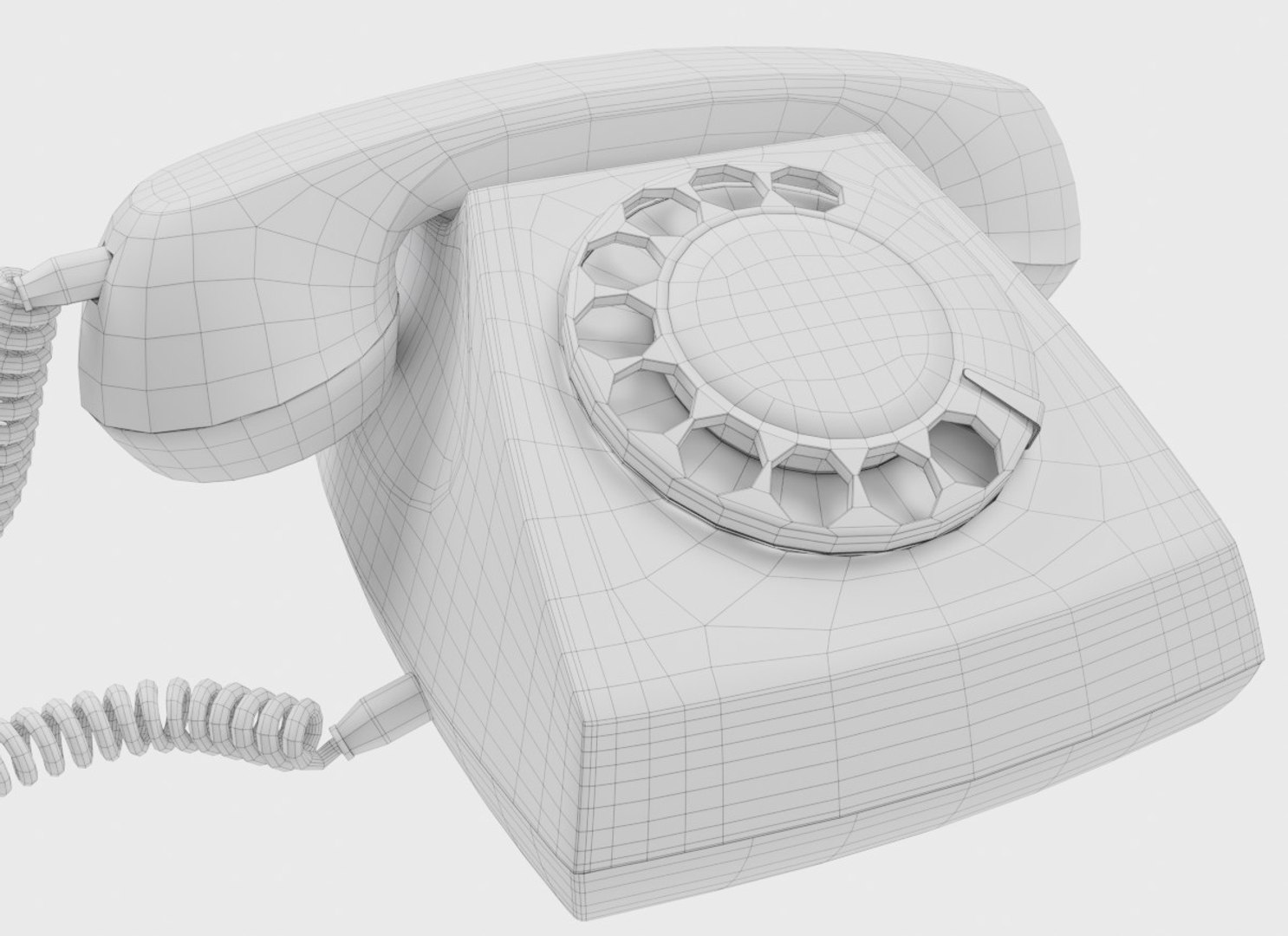 Telephone dial 3D model - TurboSquid 1602872