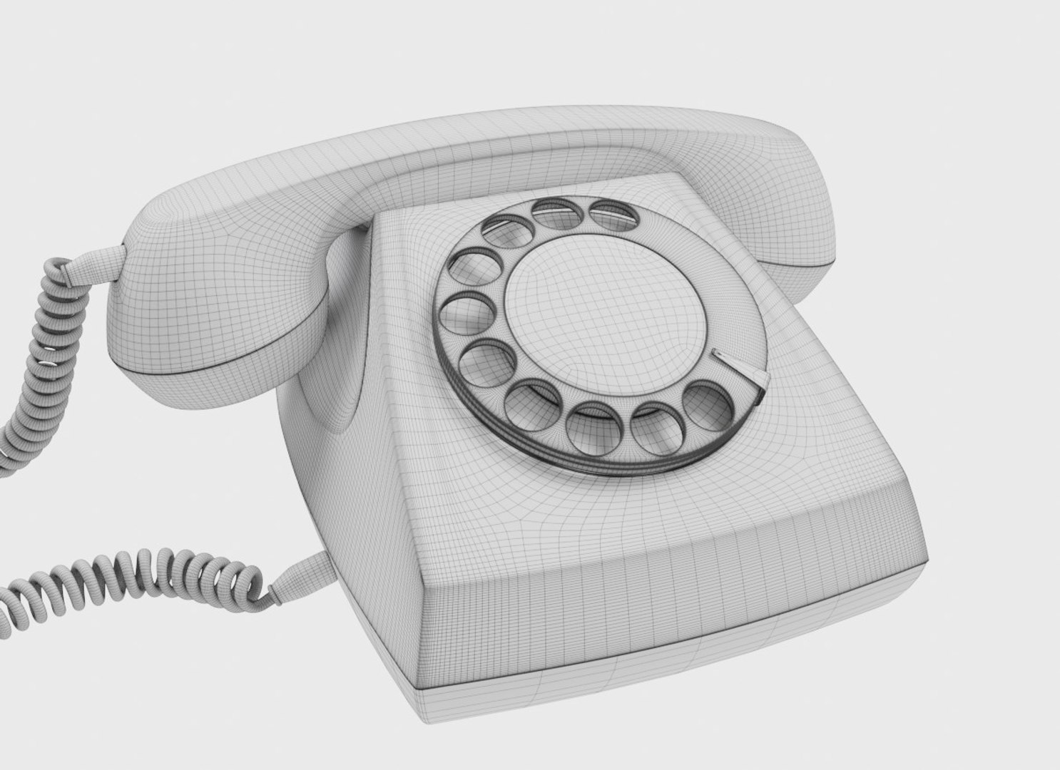 Telephone dial 3D model - TurboSquid 1602872