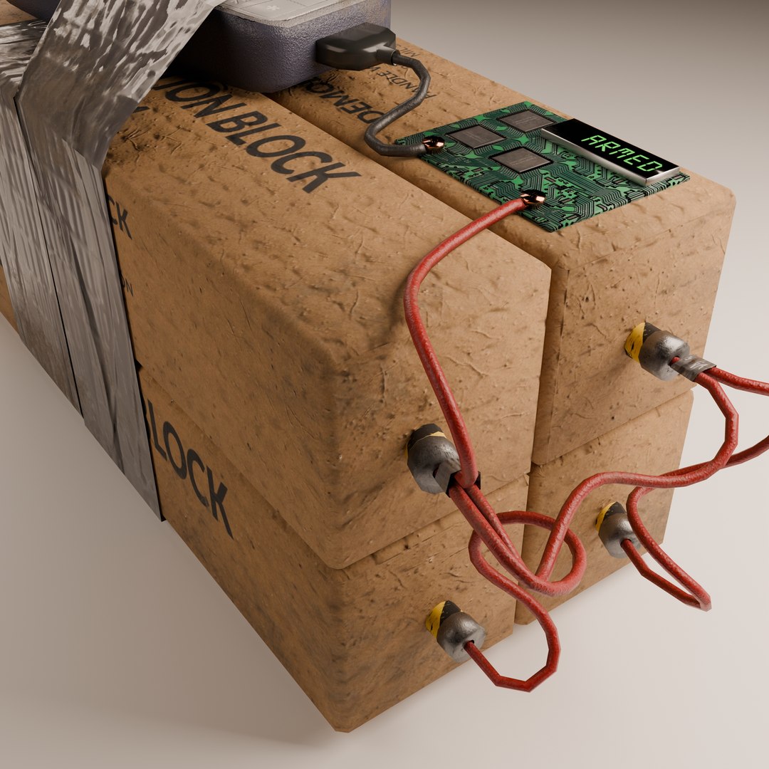 C4 Explosive - Game Ready - LODs - PBR 3D - TurboSquid 2276634