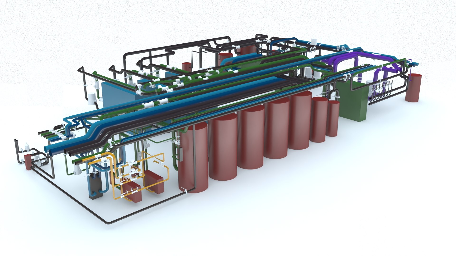 3D Industrial Plant Model - TurboSquid 1431453