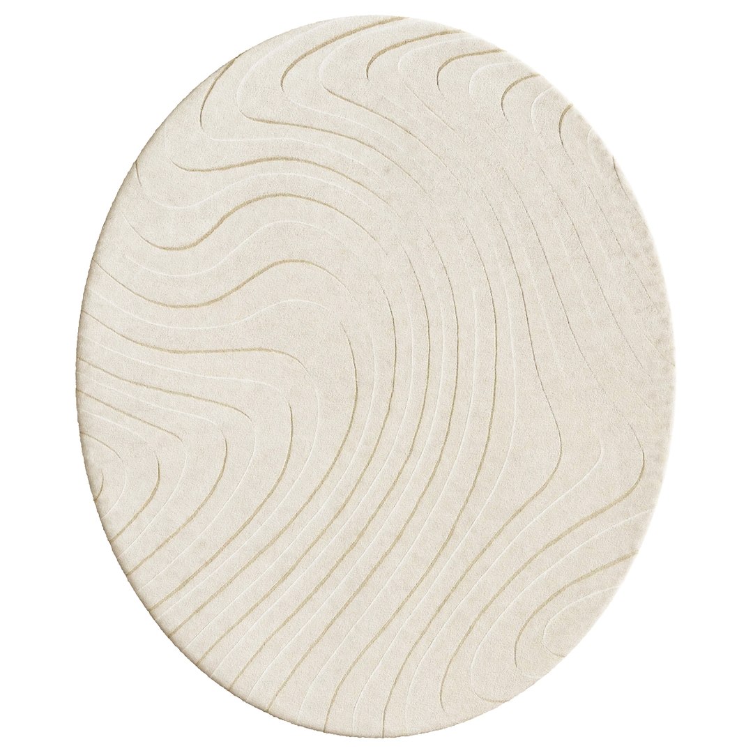 Wool Rug Magma Cream 3D Model - TurboSquid 2264946