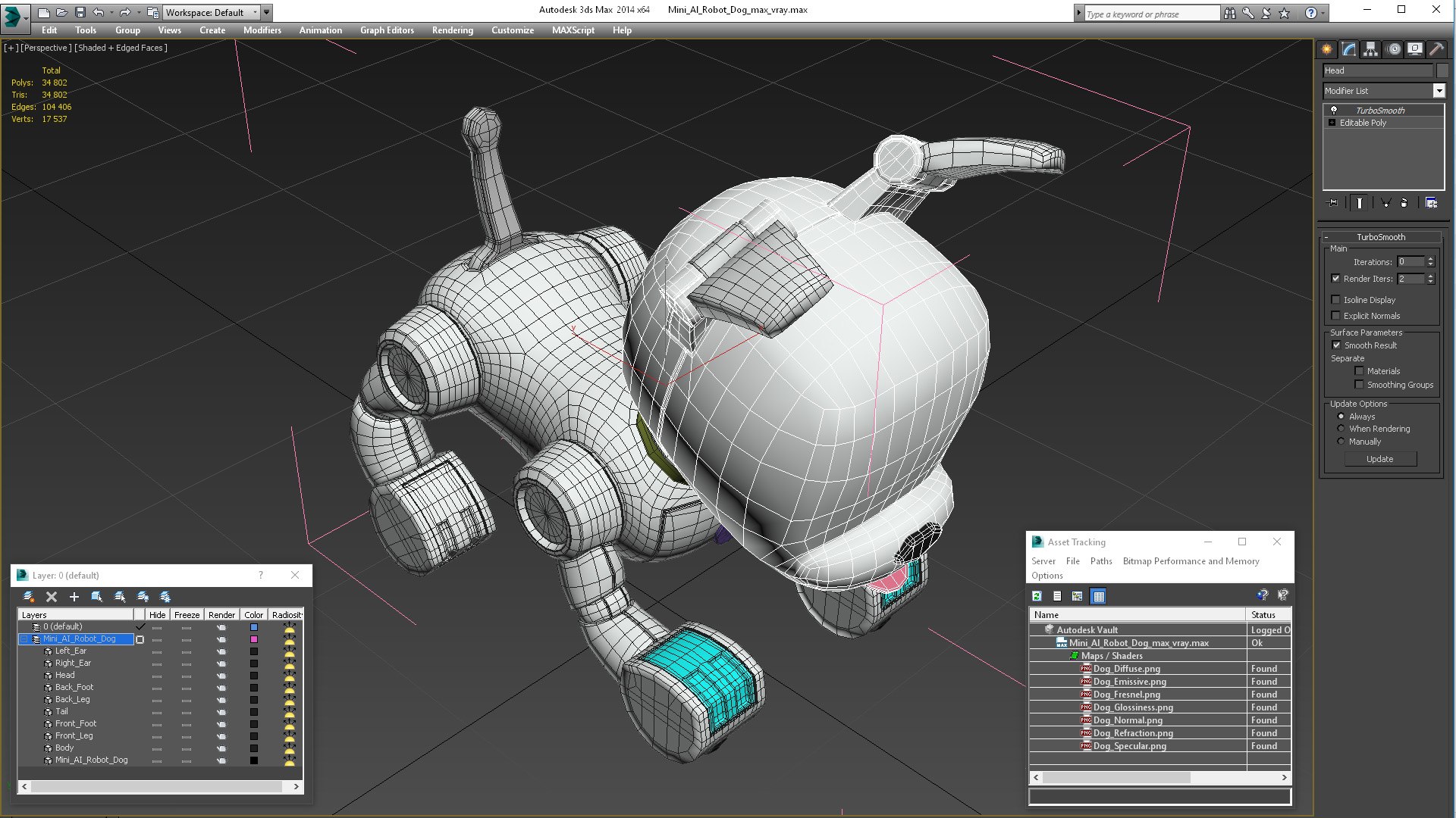 3D Mini AI Robot Dog Model - TurboSquid 2071248