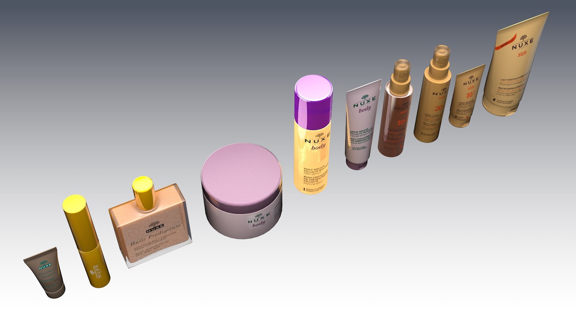 cosmetics 3d model