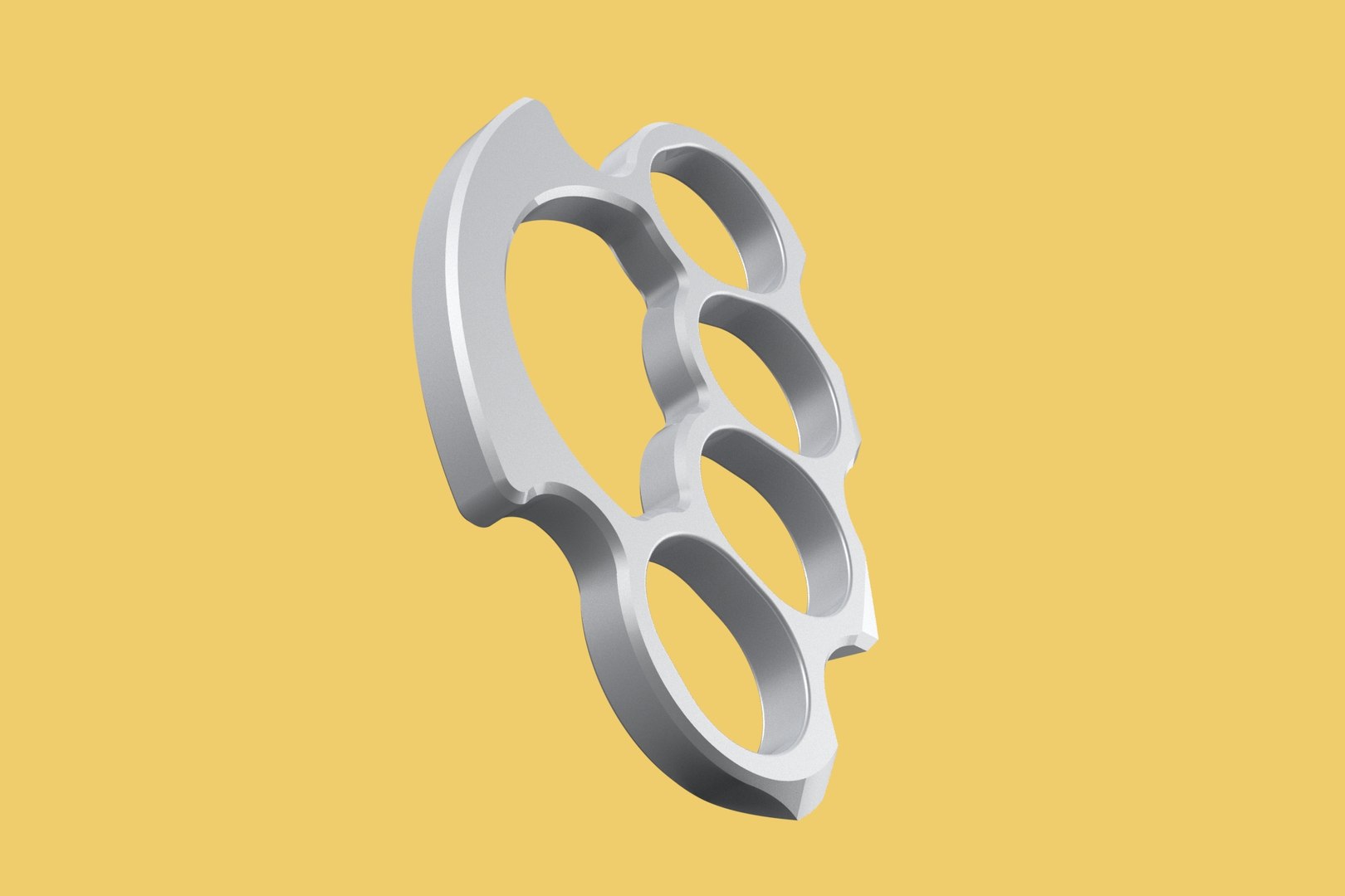 SELF DEFENSE KNUCKLE DUSTER BRASS KNUCKLES FIST LOAD GRIP HAND 3D Model ...