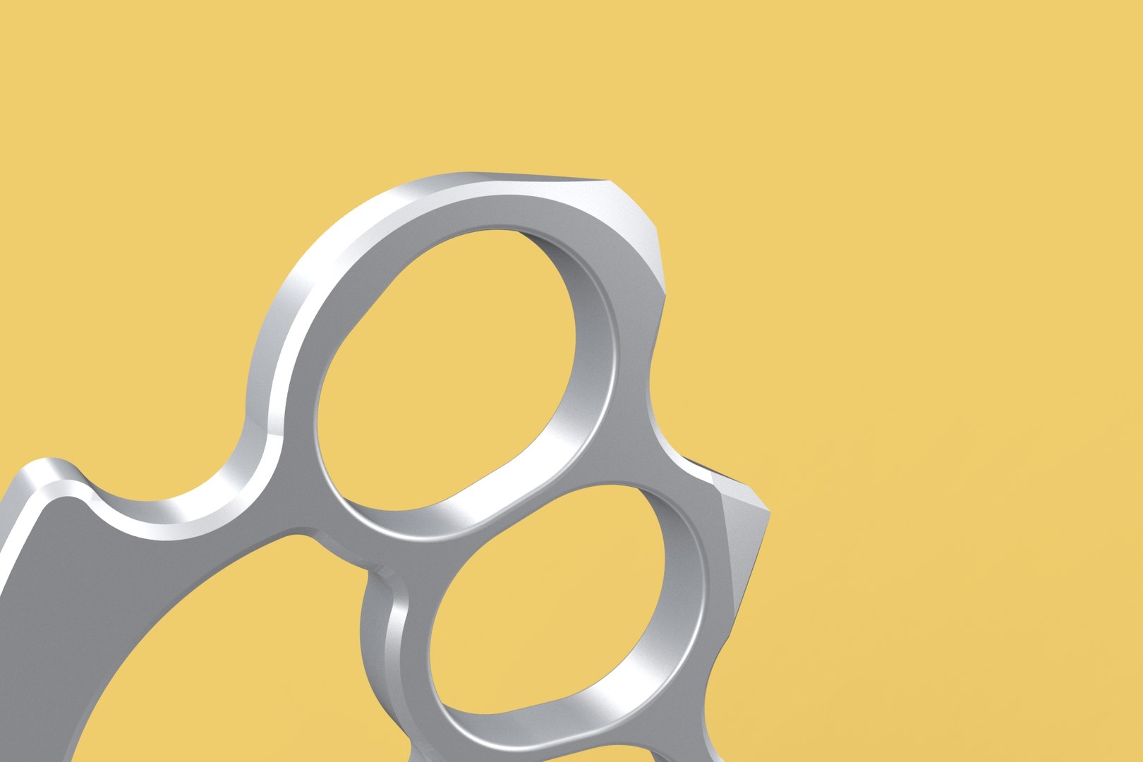 SELF DEFENSE KNUCKLE DUSTER BRASS KNUCKLES FIST LOAD GRIP HAND 3D Model ...