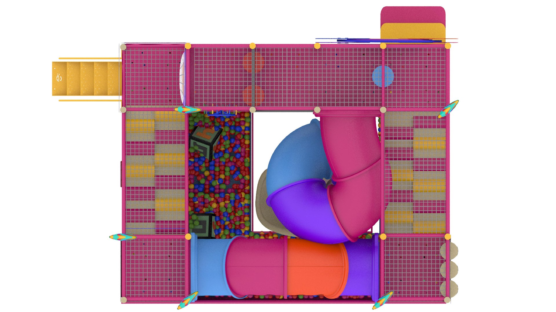 3D Indoor Playground Model - TurboSquid 1761379