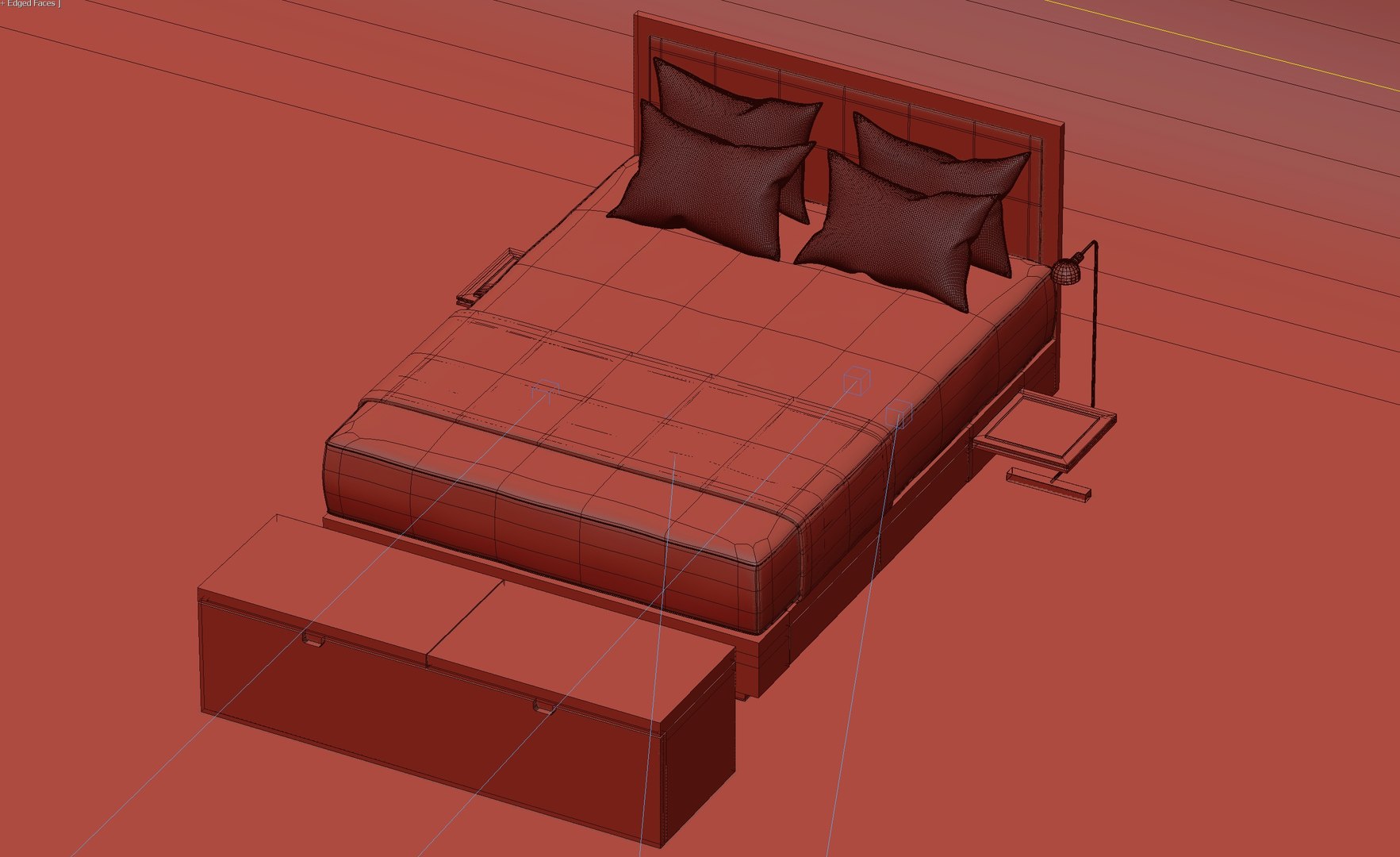 3D Dirk Lohan Bed Set - TurboSquid 2296583