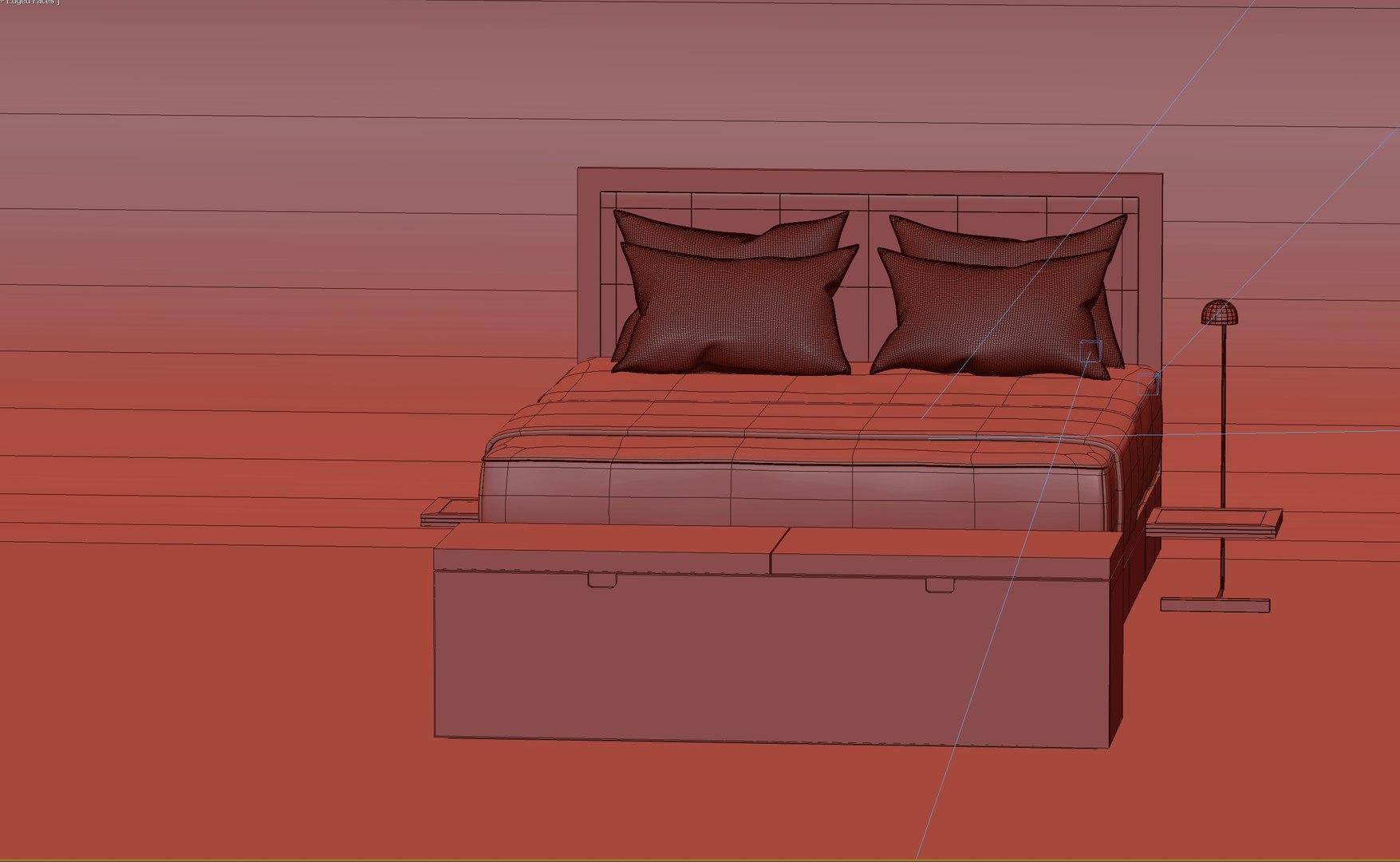 3D Dirk Lohan Bed Set - TurboSquid 2296583