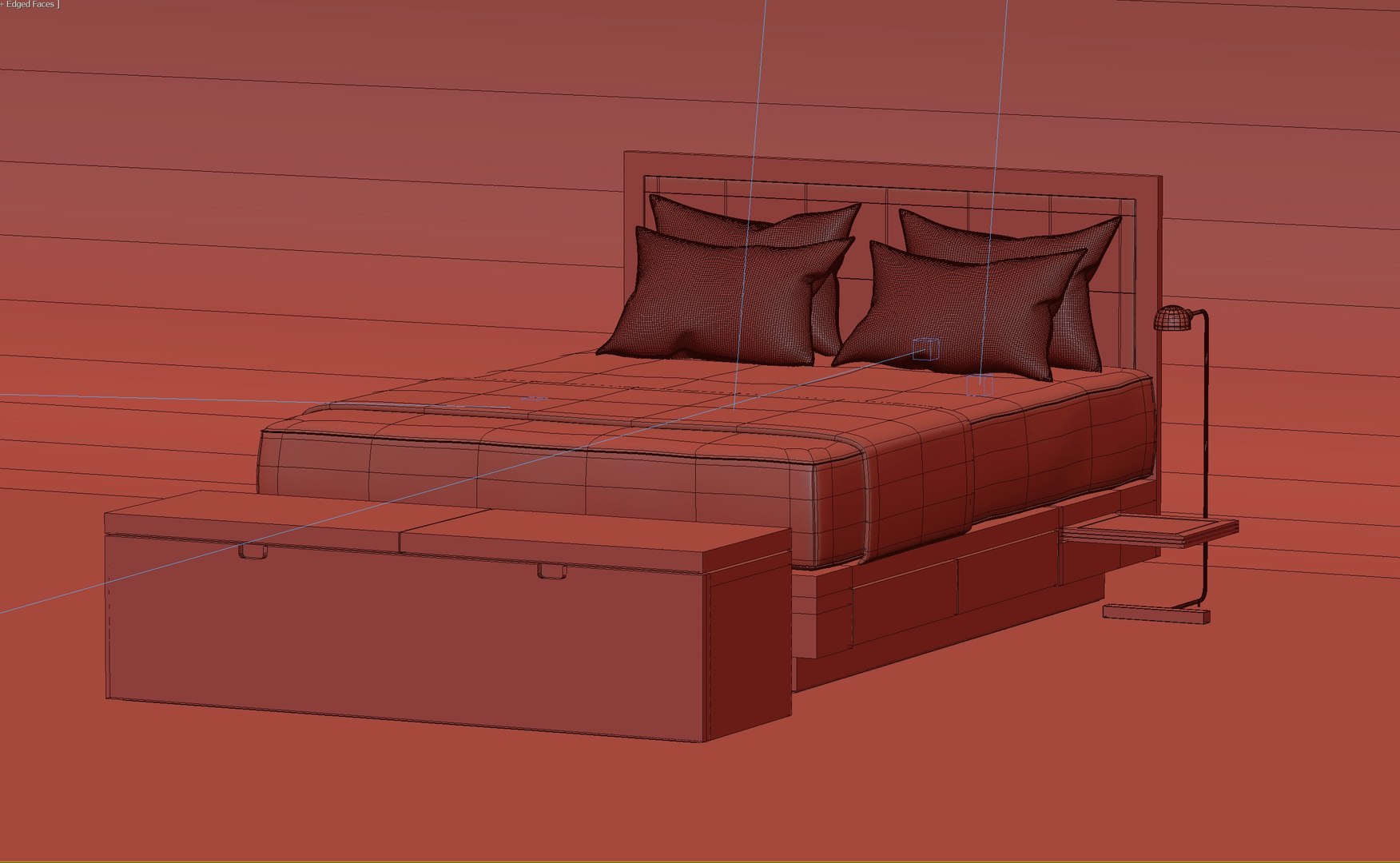 3D Dirk Lohan Bed Set - TurboSquid 2296583