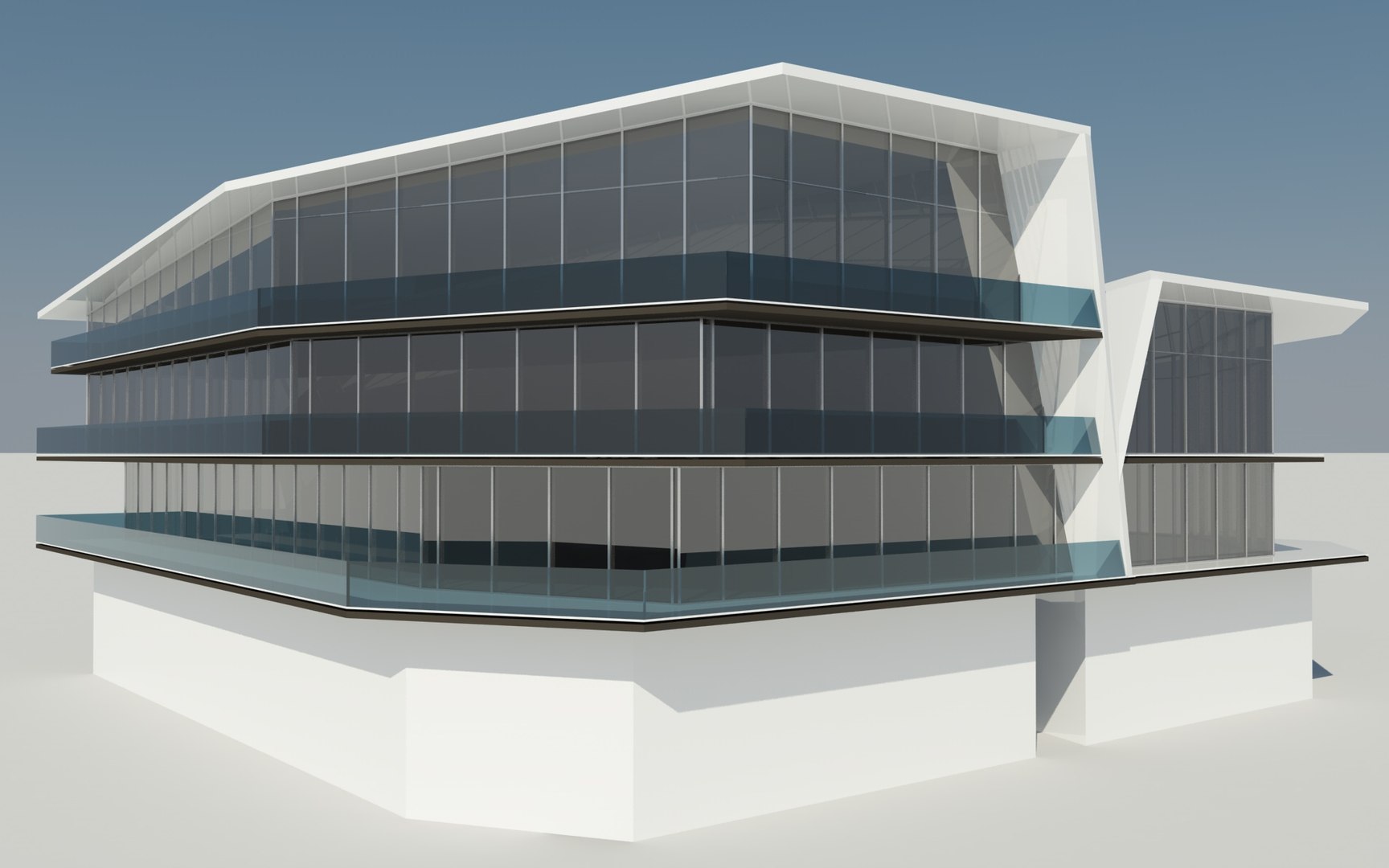 3d Building Office Commercial Model