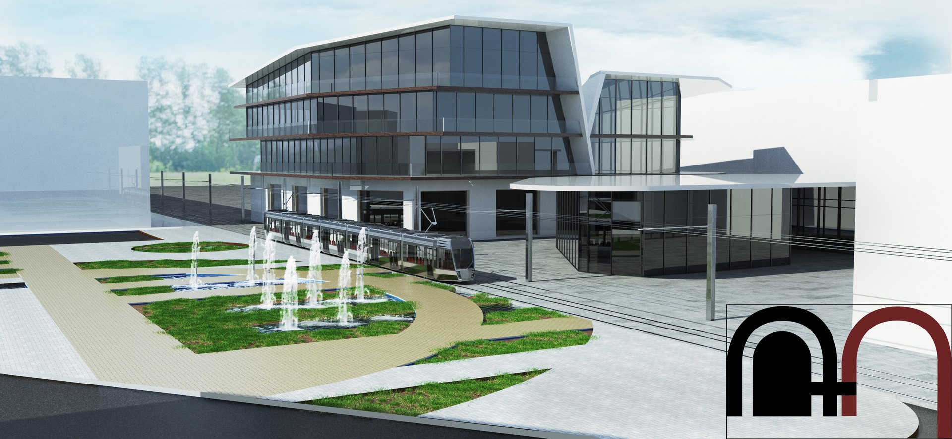 3d Building Office Commercial Model